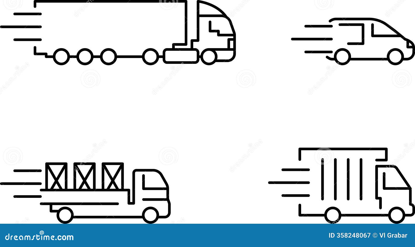 Truck Icon Freight, Delivery Symbol. Vector Illustration. Stock ...
