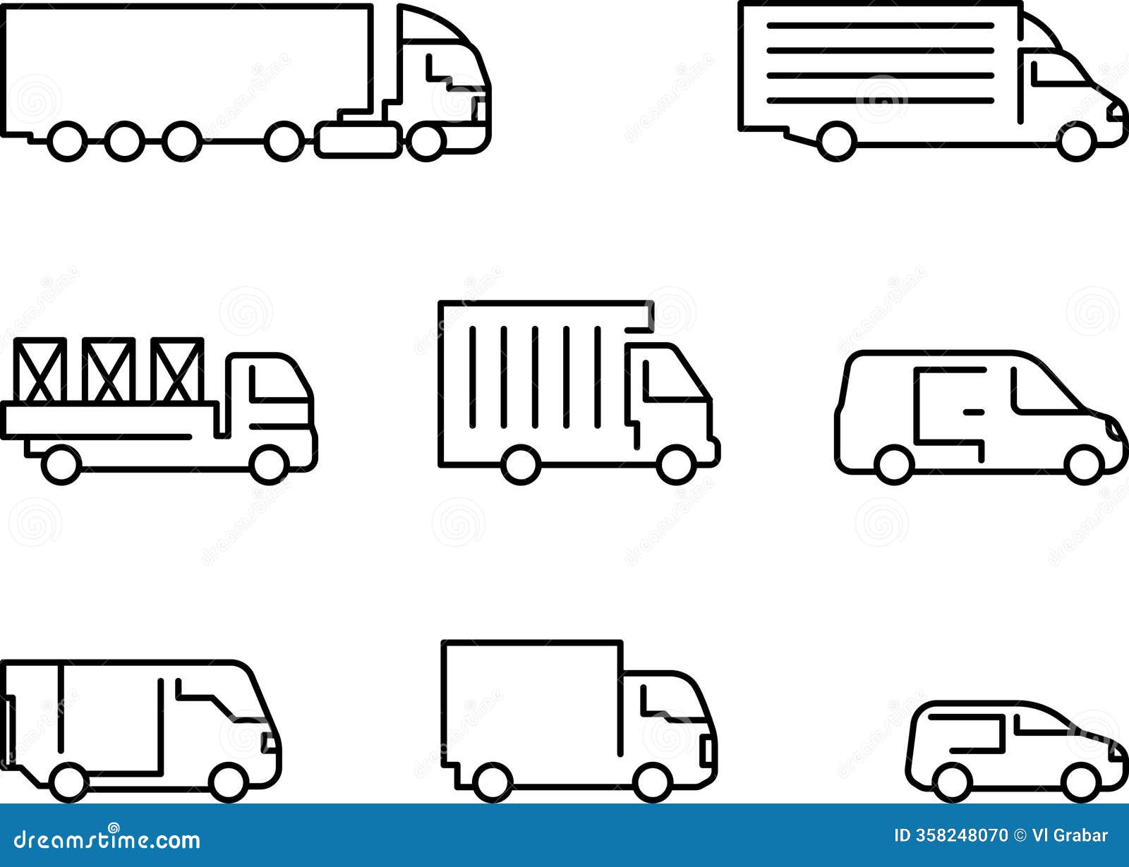 Truck Icon Freight, Delivery Symbol. Vector Illustration. Stock ...