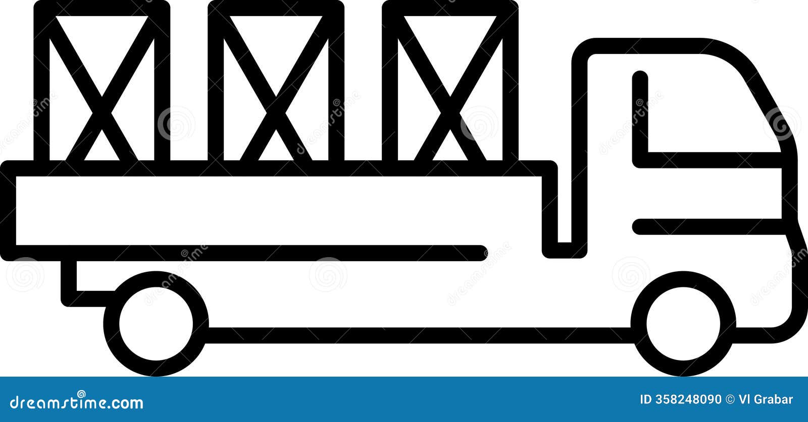 Truck Icon Freight, Delivery Symbol. Vector Illustration. Stock ...