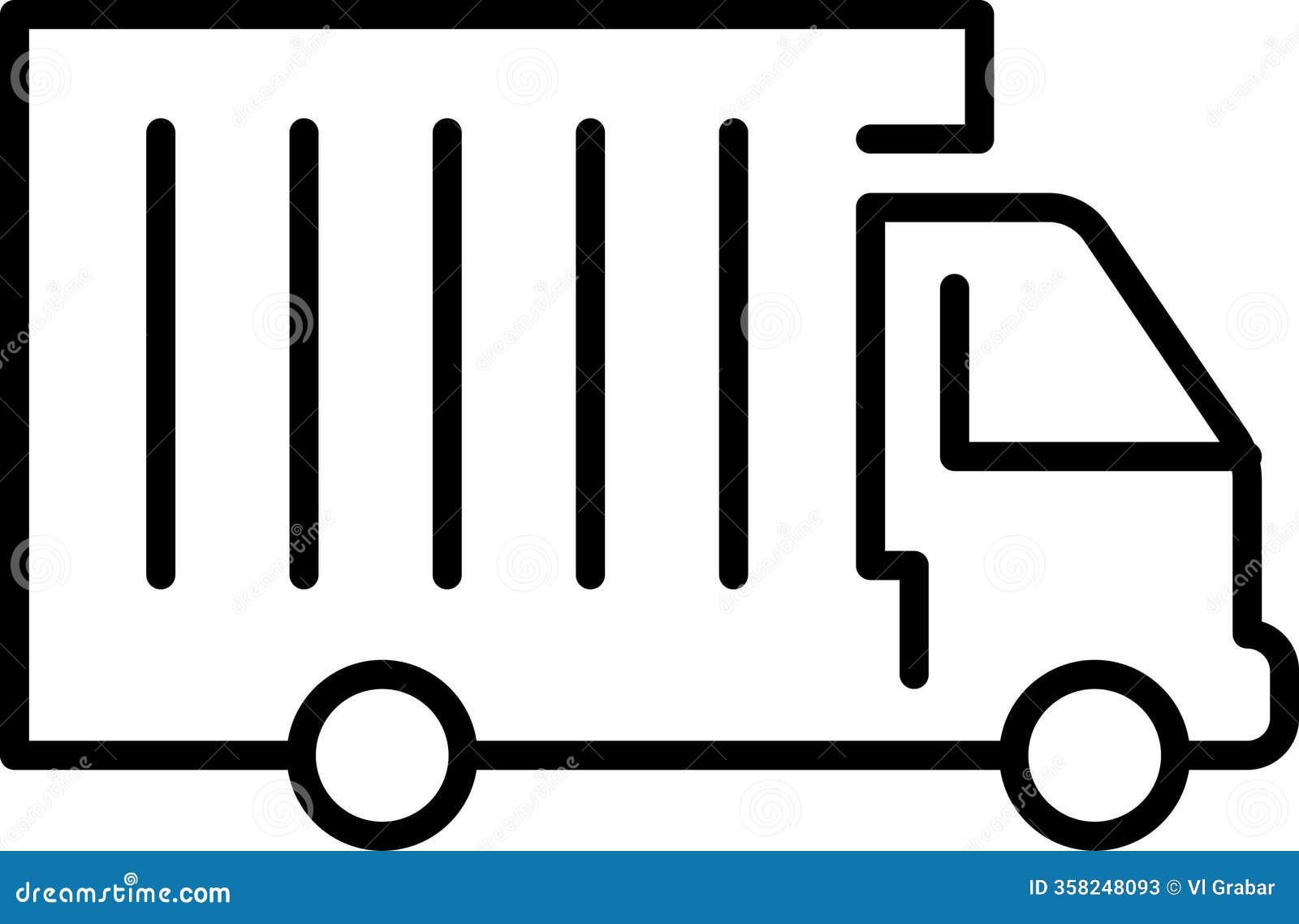 Truck Icon Freight, Delivery Symbol. Vector Illustration. Stock ...