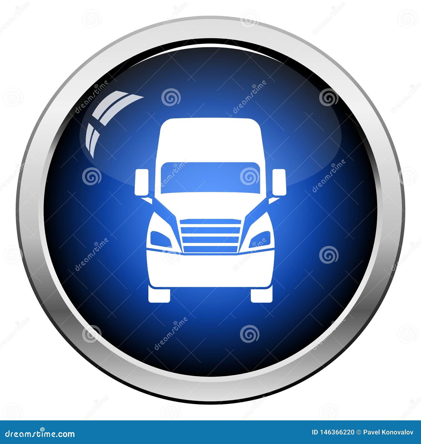 Truck icon front view stock vector. Illustration of shipping - 146366220