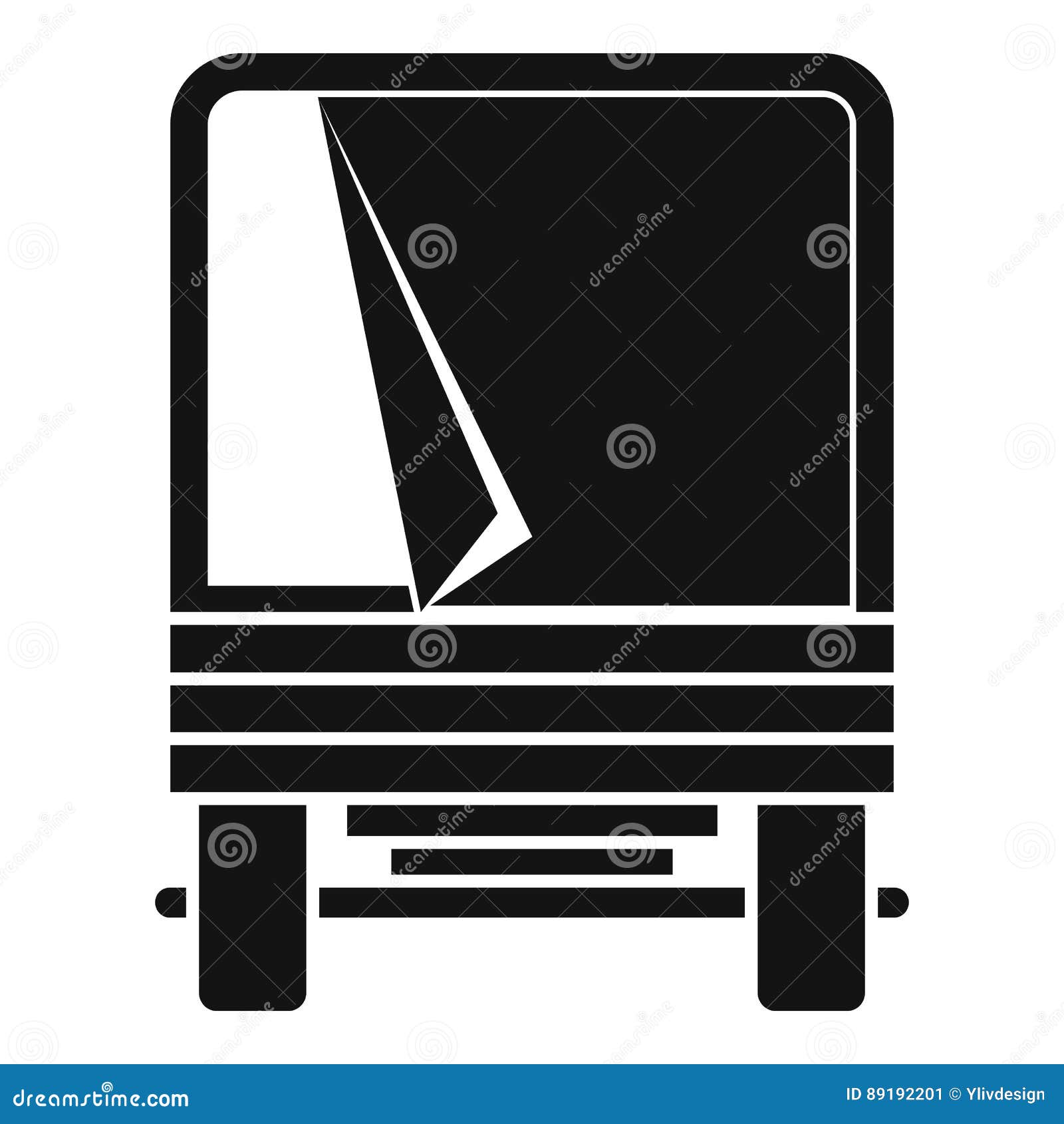 Truck icon, simple style stock vector. Illustration of sign - 89192201