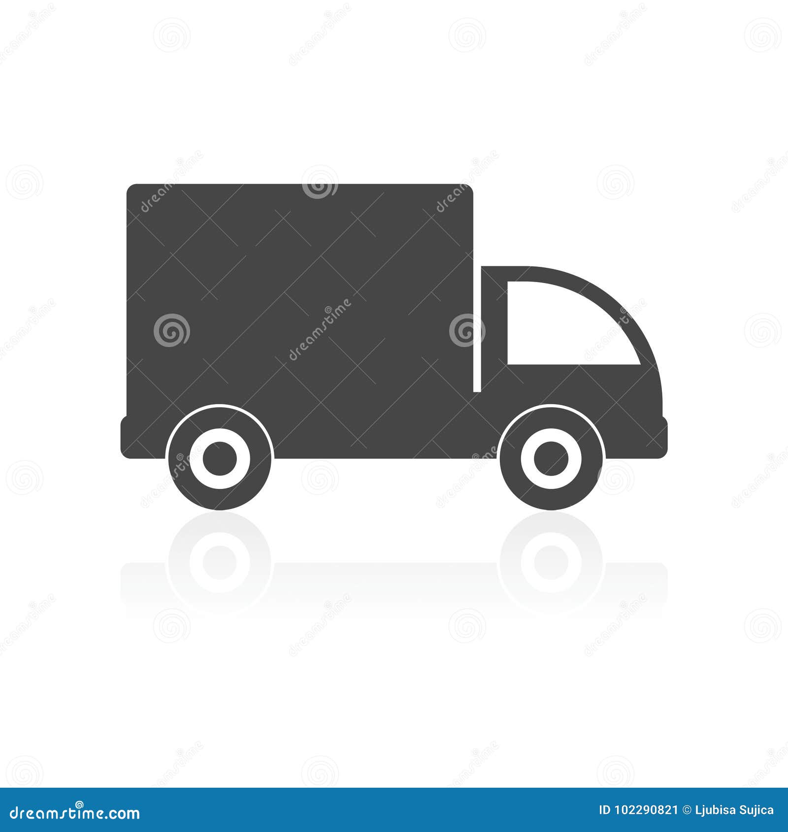 Truck icon stock vector. Illustration of retail, computer - 102290821