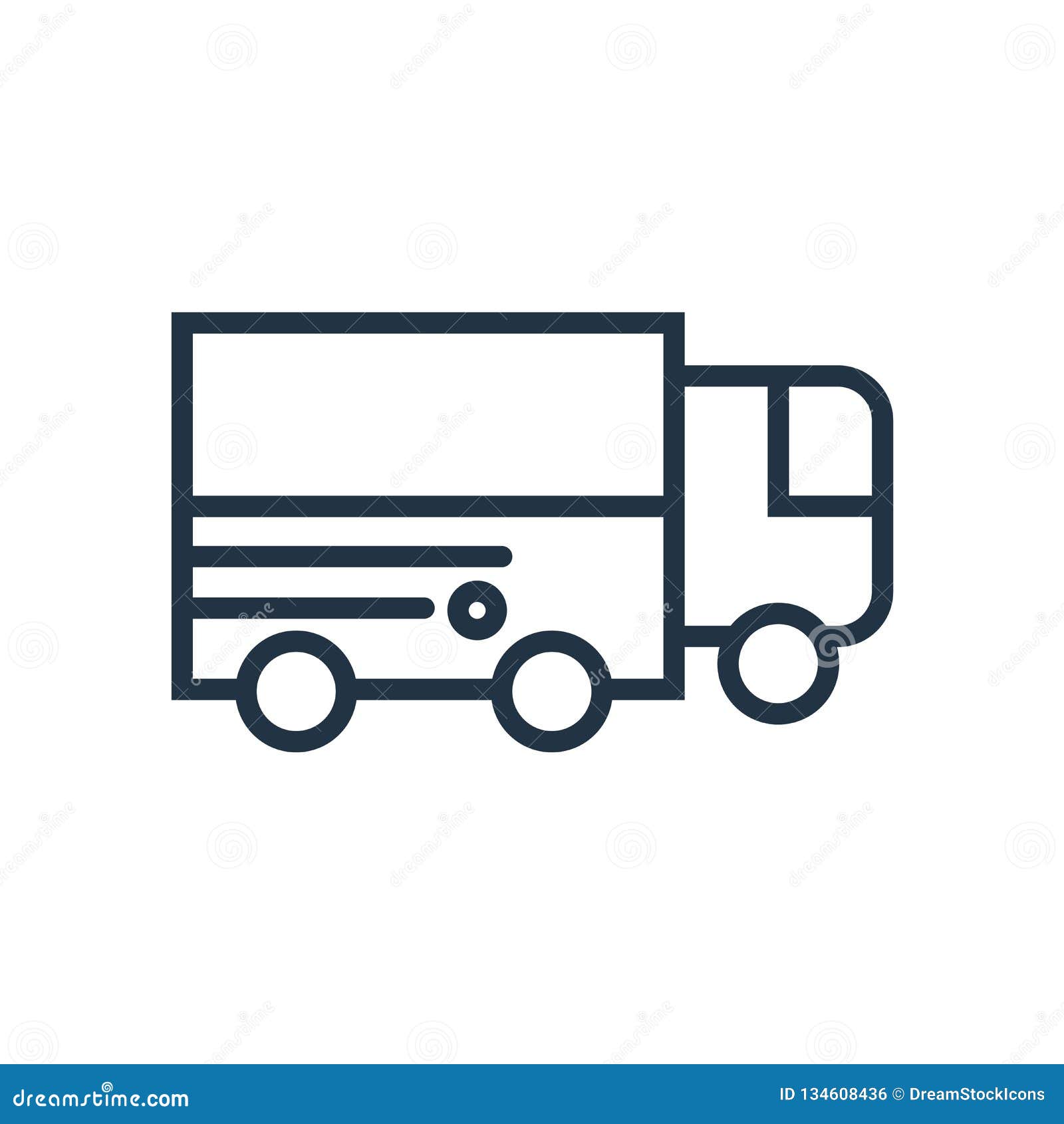 Truck Icon Vector Isolated on White Background, Truck Sign Stock Vector ...