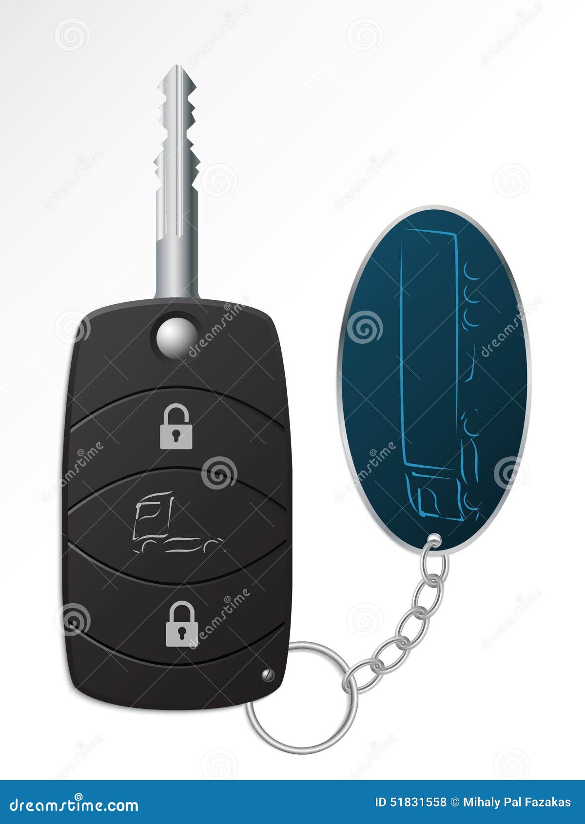 Truck ignition remote key stock vector. Illustration of door - 51831558