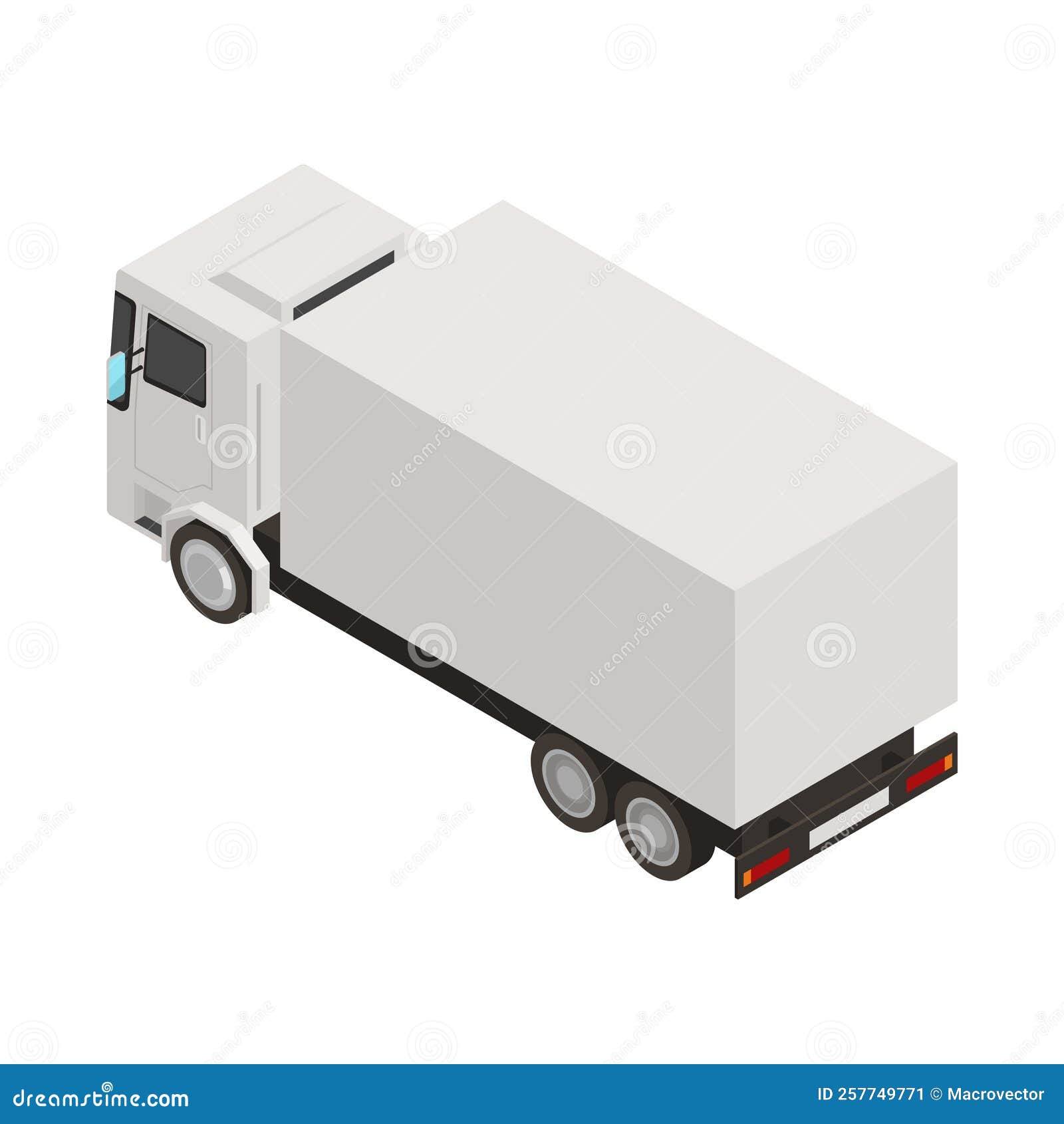 Truck Isometric Icon stock vector. Illustration of shipping - 257749771
