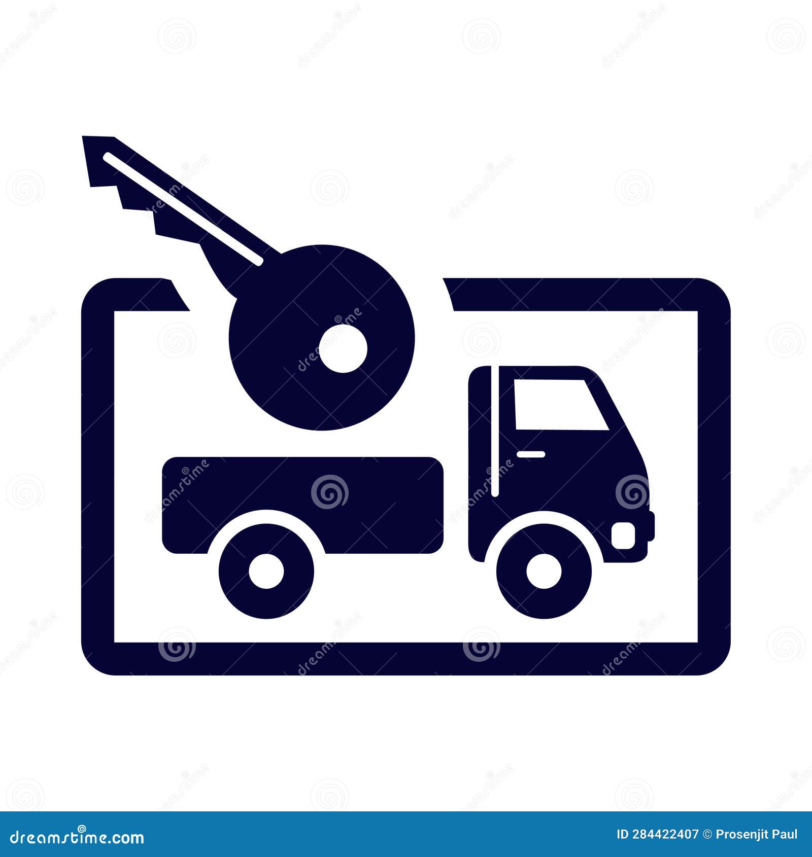 Truck, Key, Loading Truck Icon Stock Vector - Illustration of fuel ...