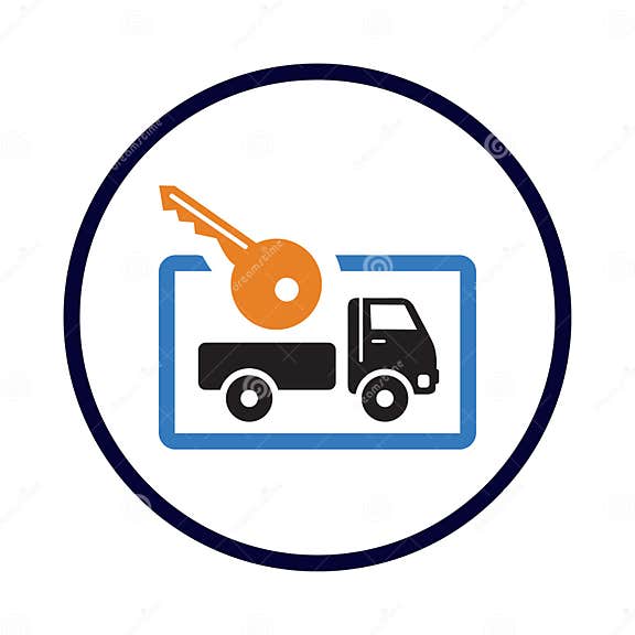 Truck, Key, Loading Truck Icon Stock Vector - Illustration of shipping ...