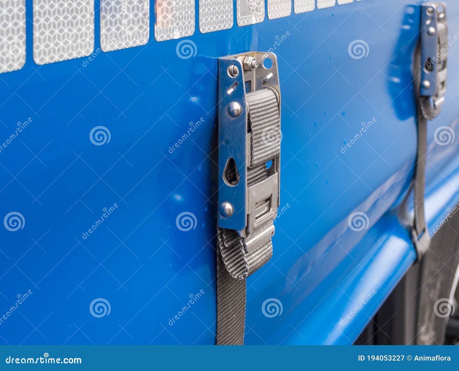 Truck Lashing Strap Safe Traffic Stock Image - Image of tarpaulin, side ...