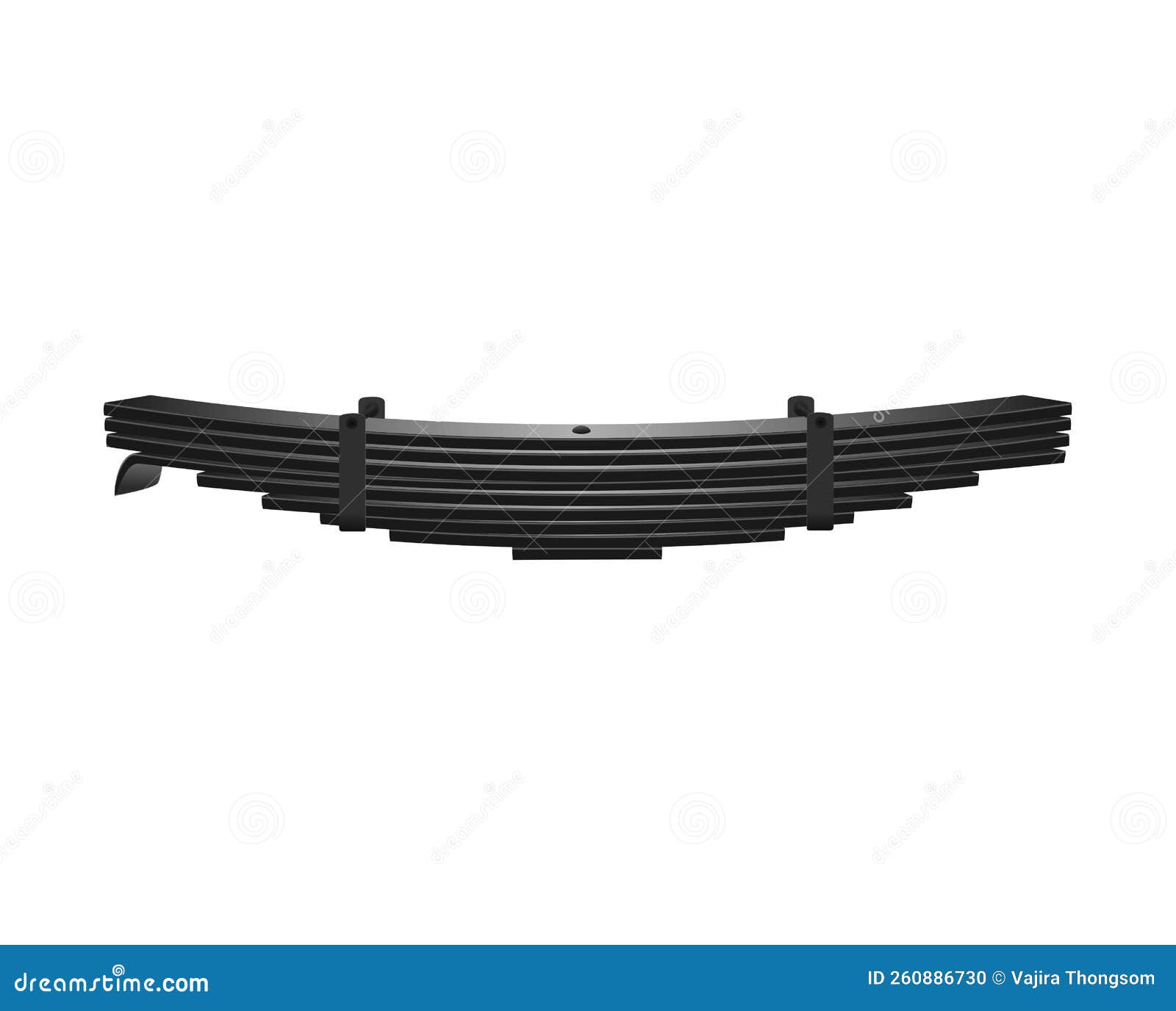 Truck Leaf Spring,pickup,semi Trailer, Black Vector Illustration Stock ...