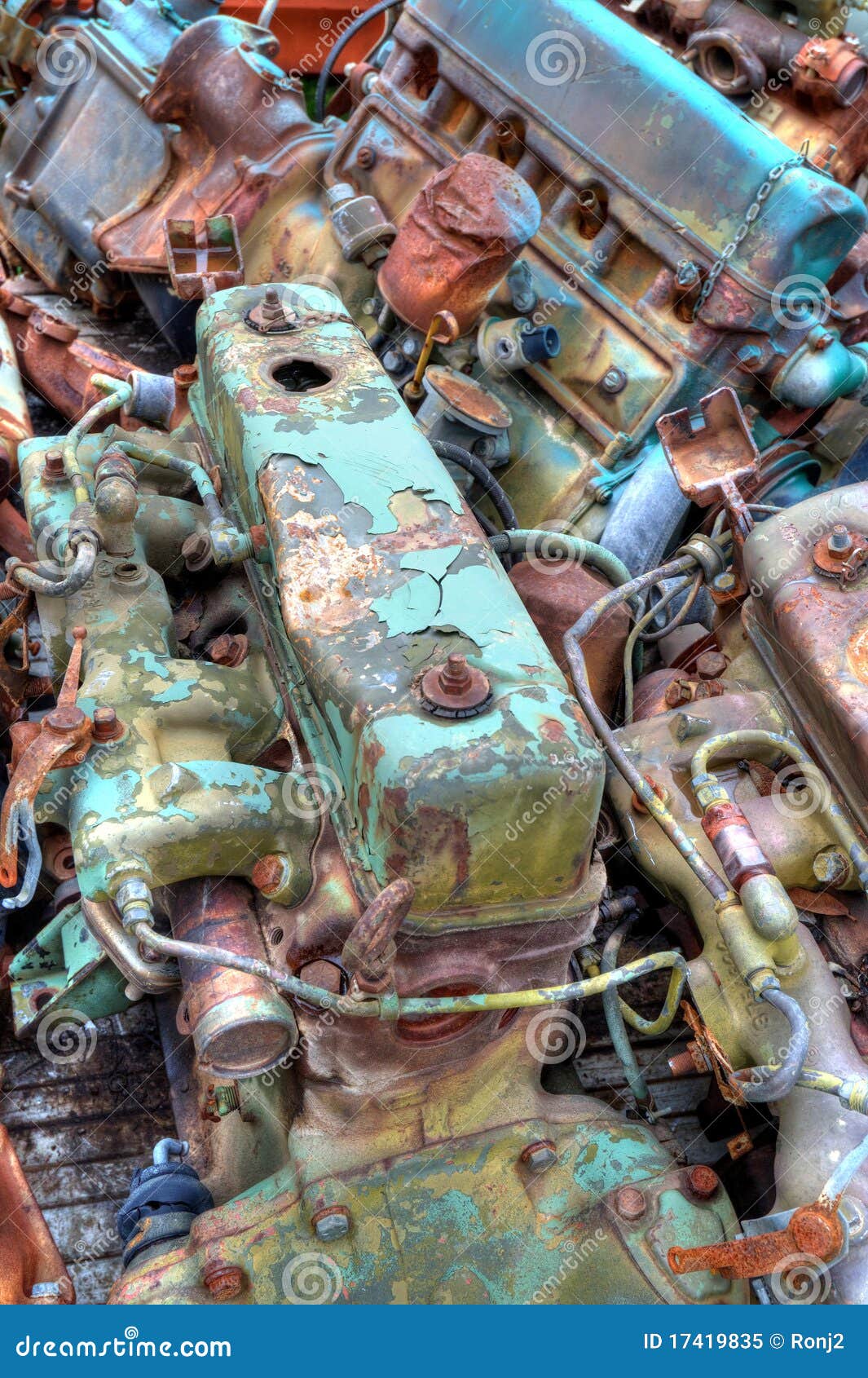 Truck Load of Engines stock image. Image of block, exhust - 17419835
