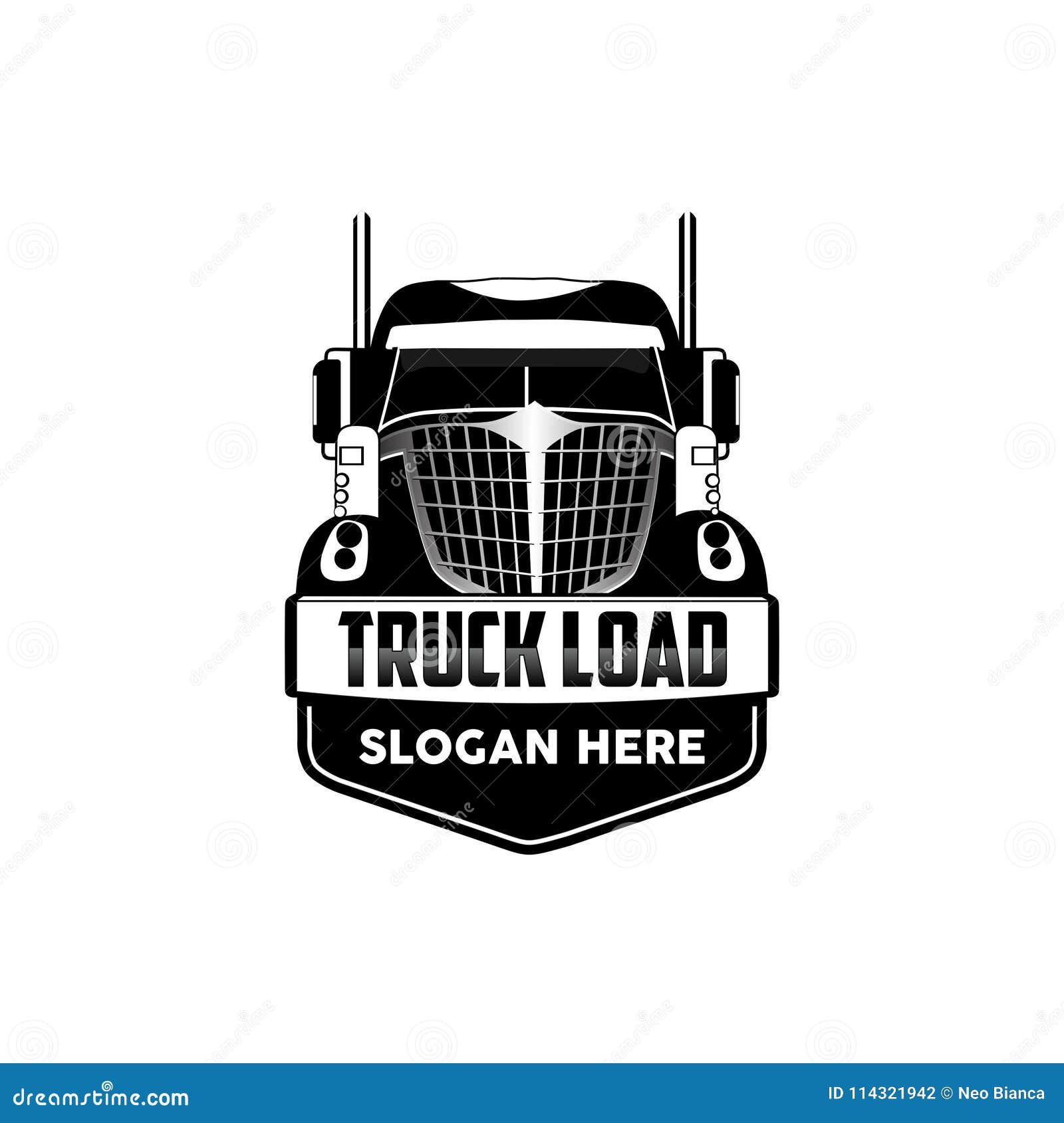 Truck load logo vector stock vector. Illustration of carstreet - 114321942