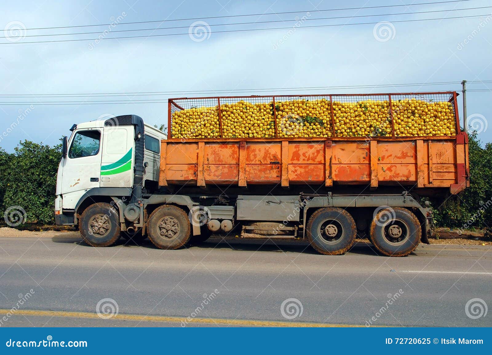 Truck Load Jumbo Bags Of Tapioca At Warehouse Dock For Export Through ...