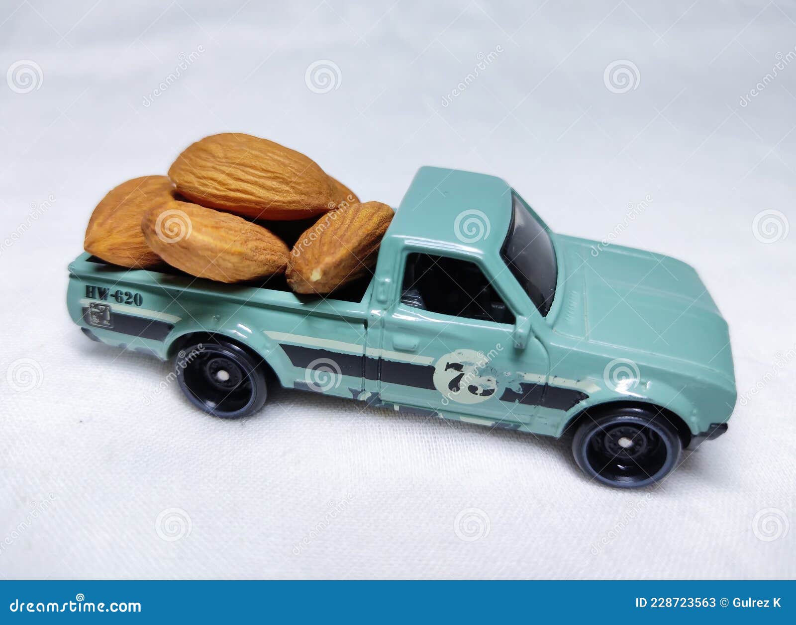 Truck Loaded with Almonds stock image. Image of asia - 228723563