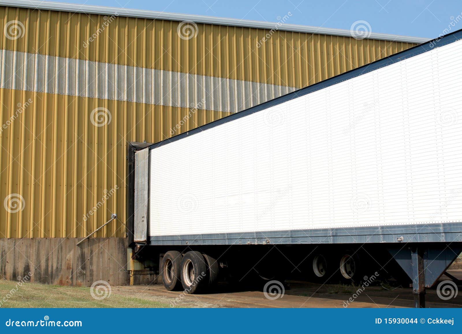 Truck in loading dock stock photo. Image of goods, buying - 15930044