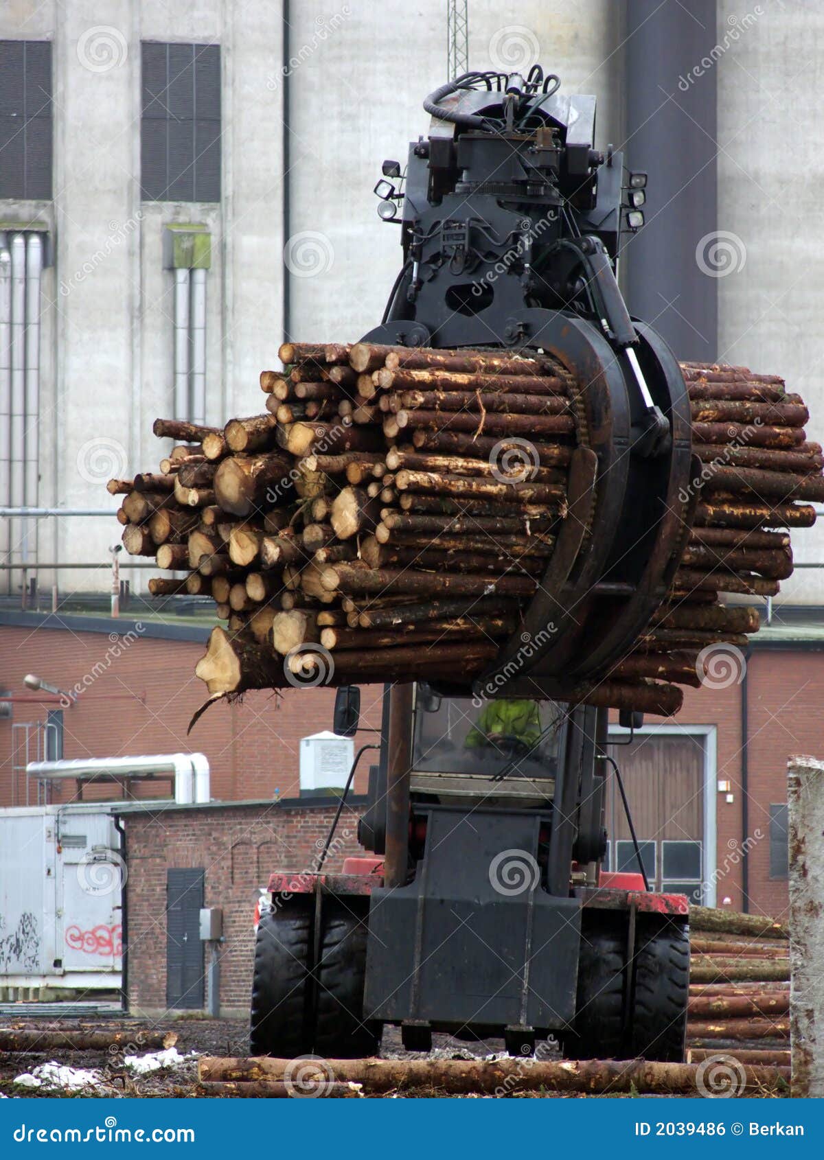 Truck Loading Timber stock photo. Image of industrial - 2039486