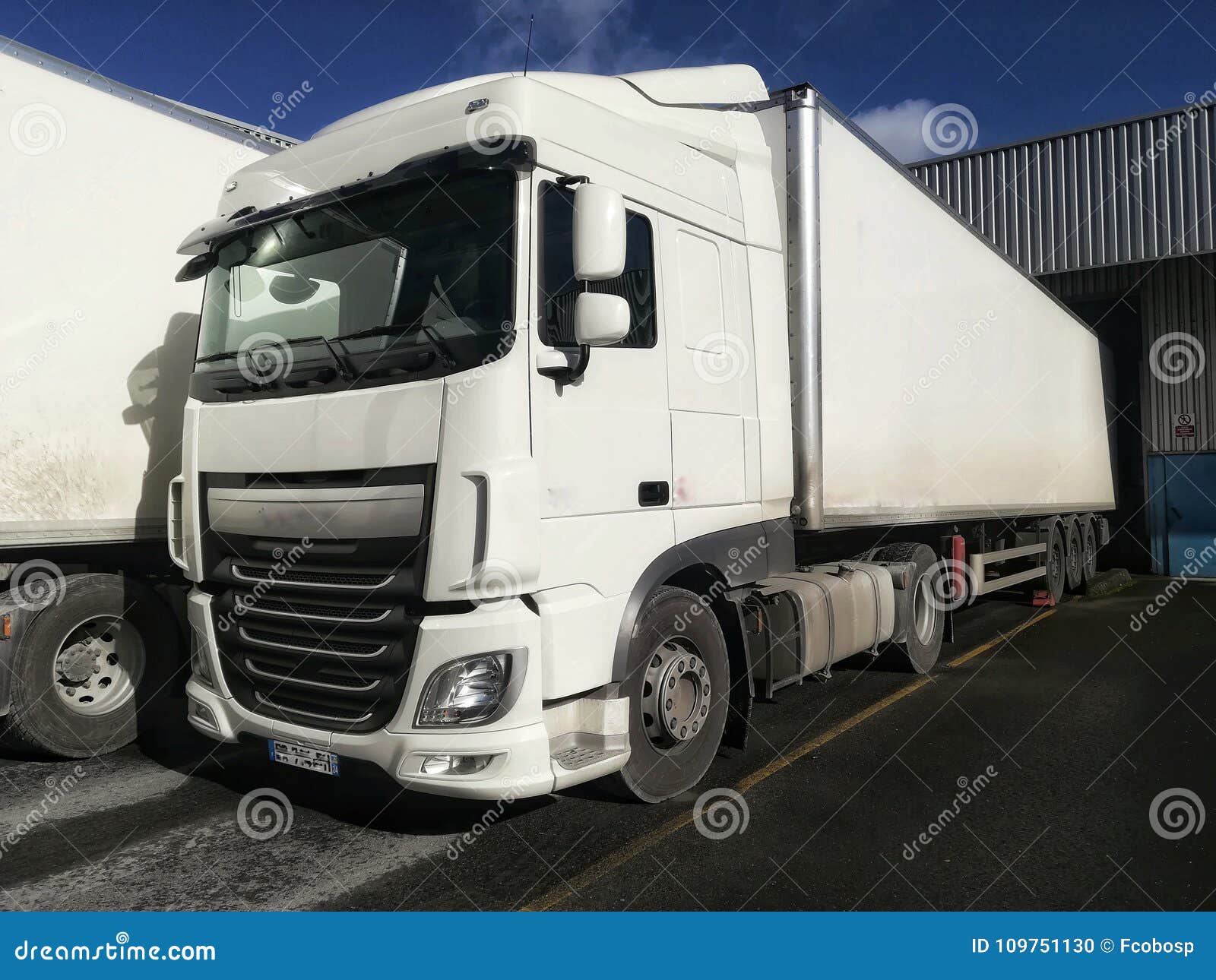 Truck loading at warehouse stock photo. Image of transport - 109751130