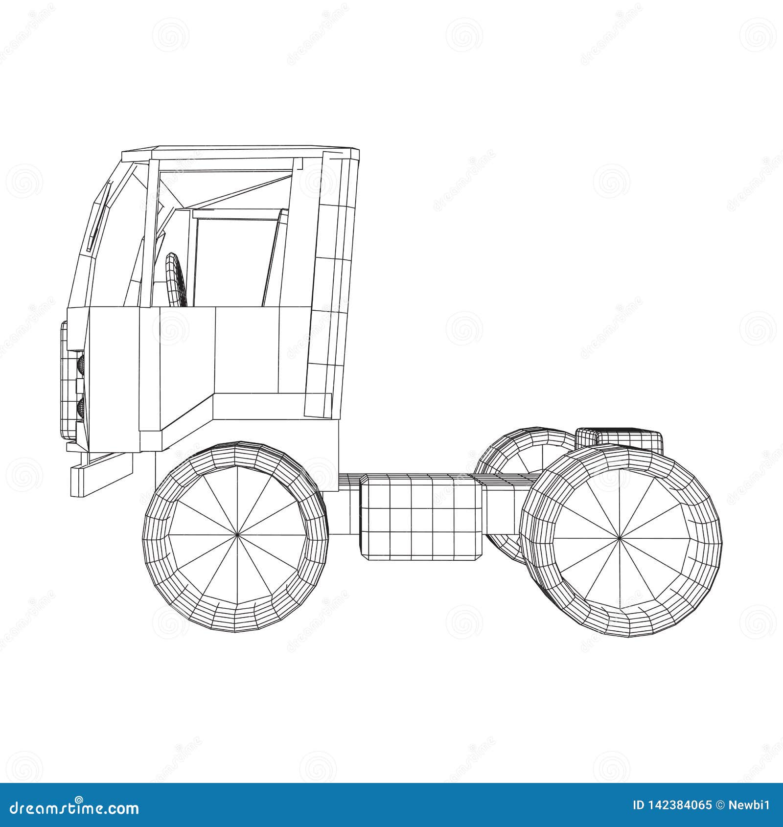 Truck or Lorry Car. Vector. Stock Vector - Illustration of traffic ...