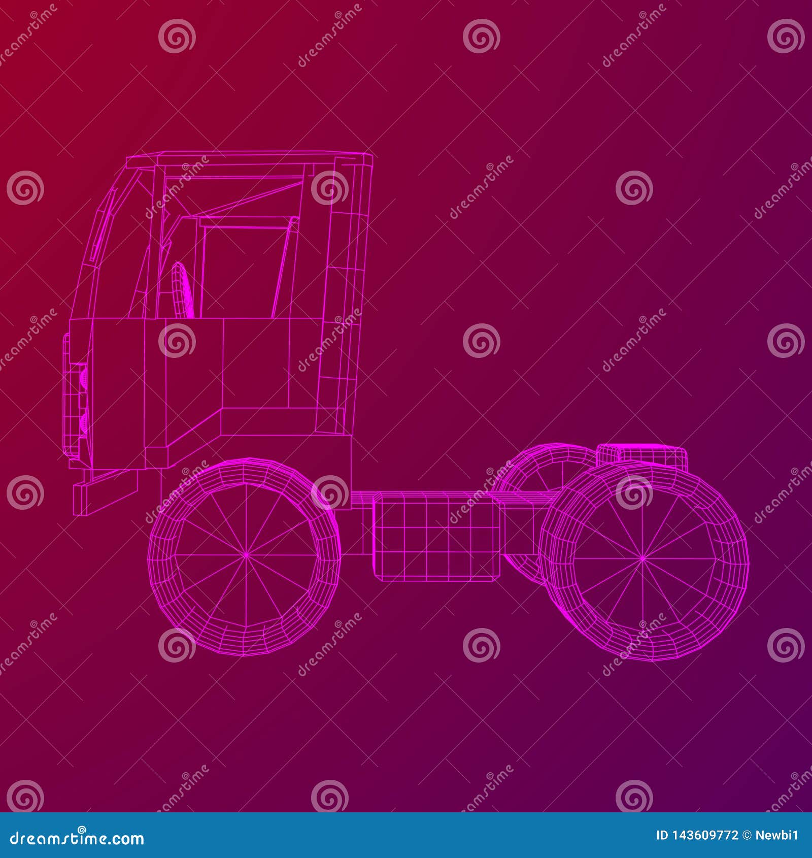Truck or Lorry Car. Vector. Stock Vector - Illustration of polygon ...