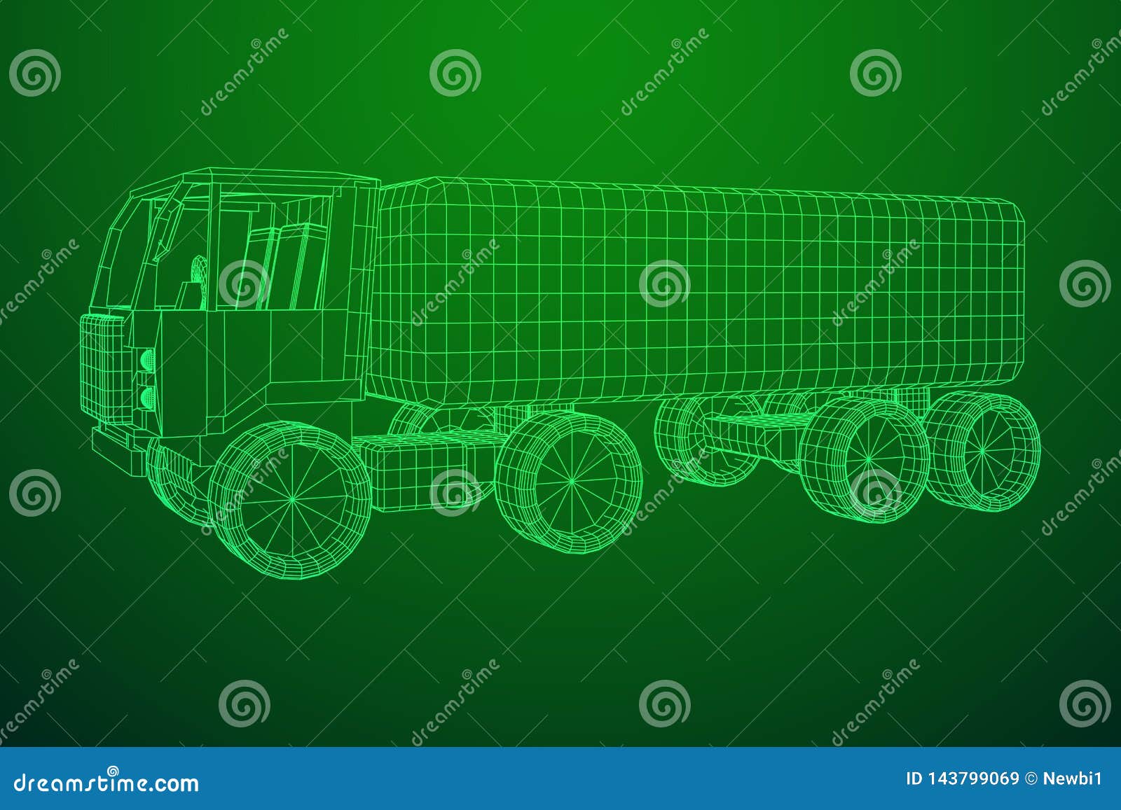 Truck or Lorry Car. Vector. Stock Vector - Illustration of cabin ...