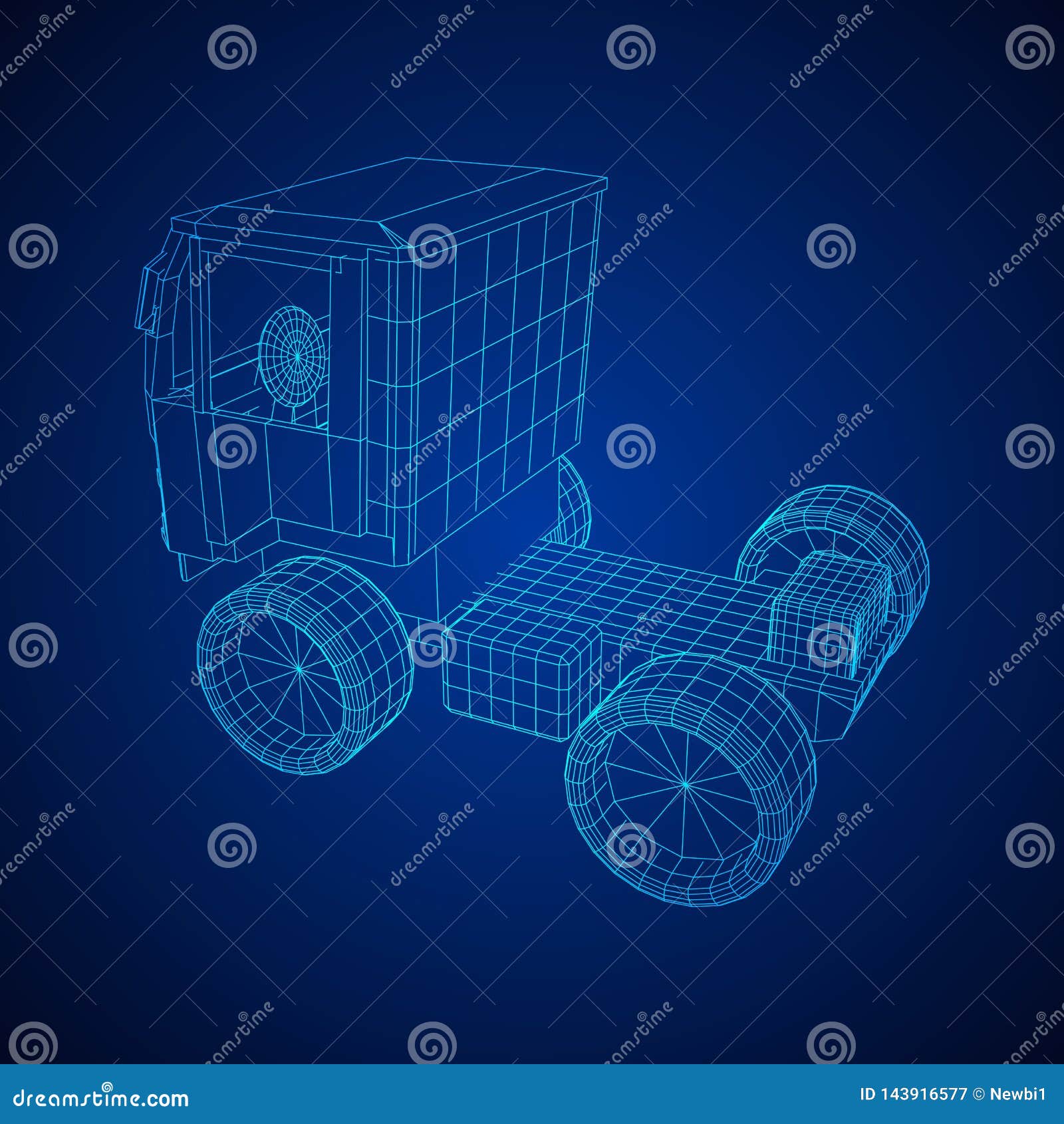 Truck or Lorry Car. Vector. Stock Vector - Illustration of frame ...