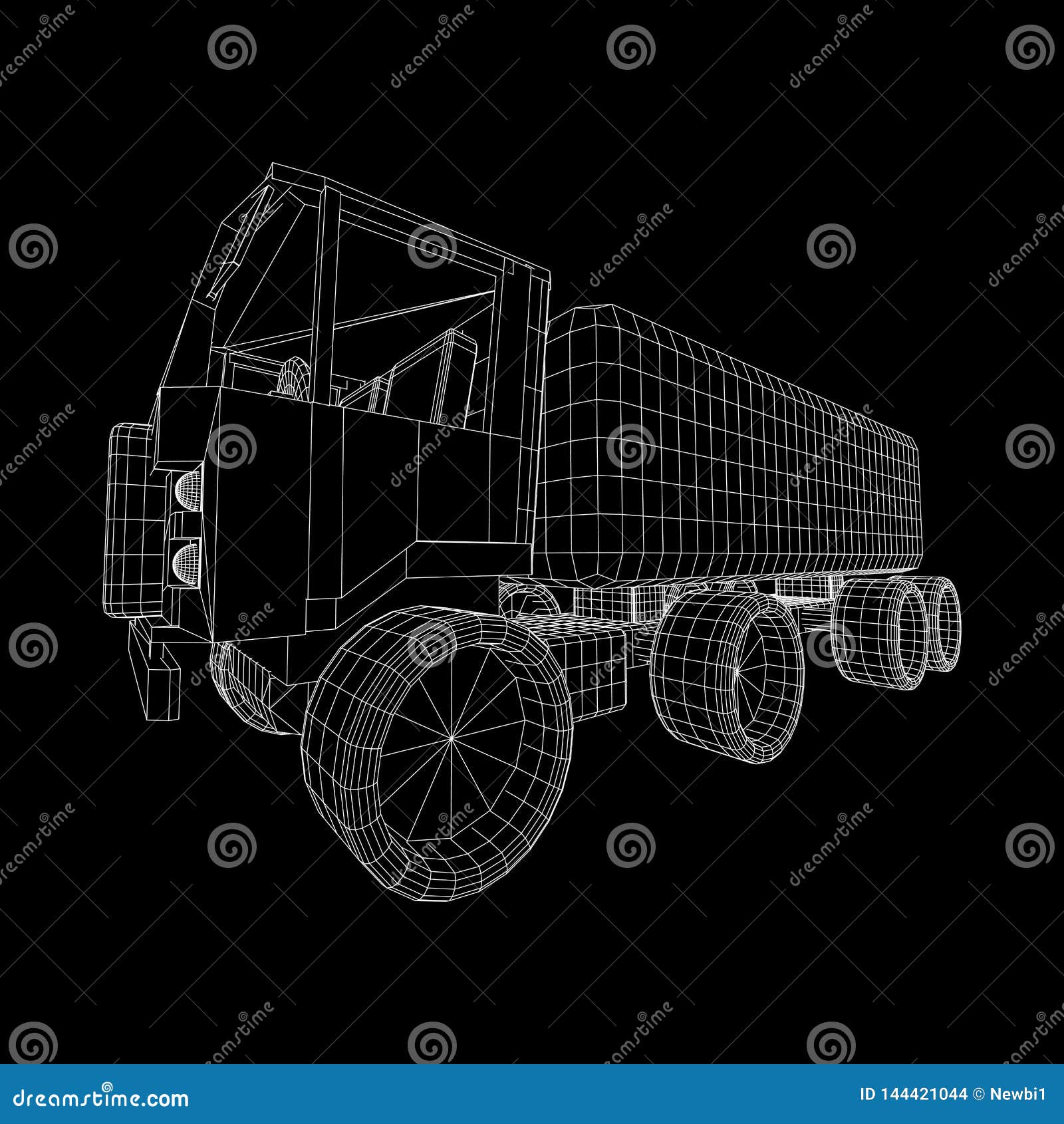 Truck or Lorry Car. Vector. Stock Vector - Illustration of business ...