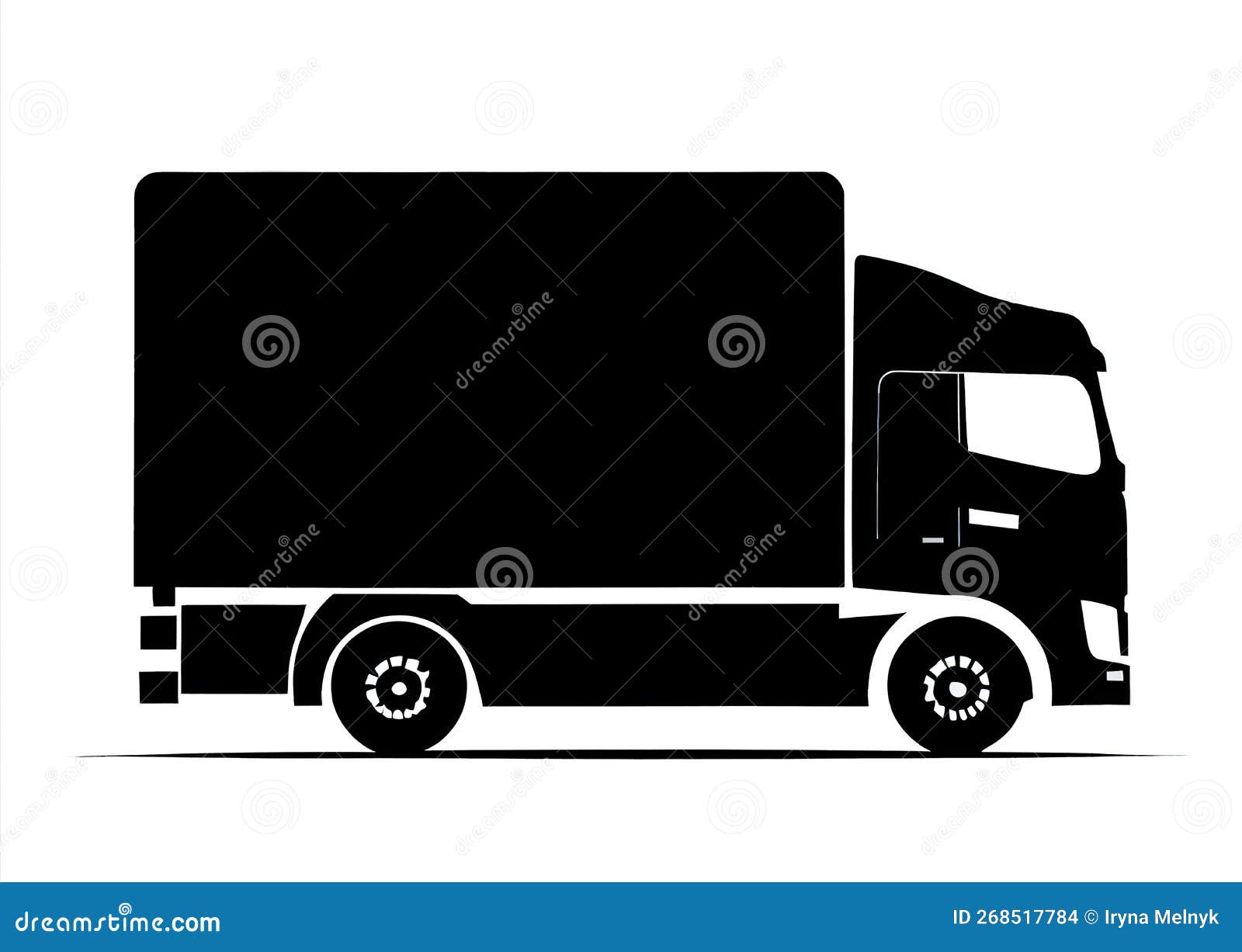 Truck Lorry Silhouette Logo Concept Vector Style Made with Generative ...