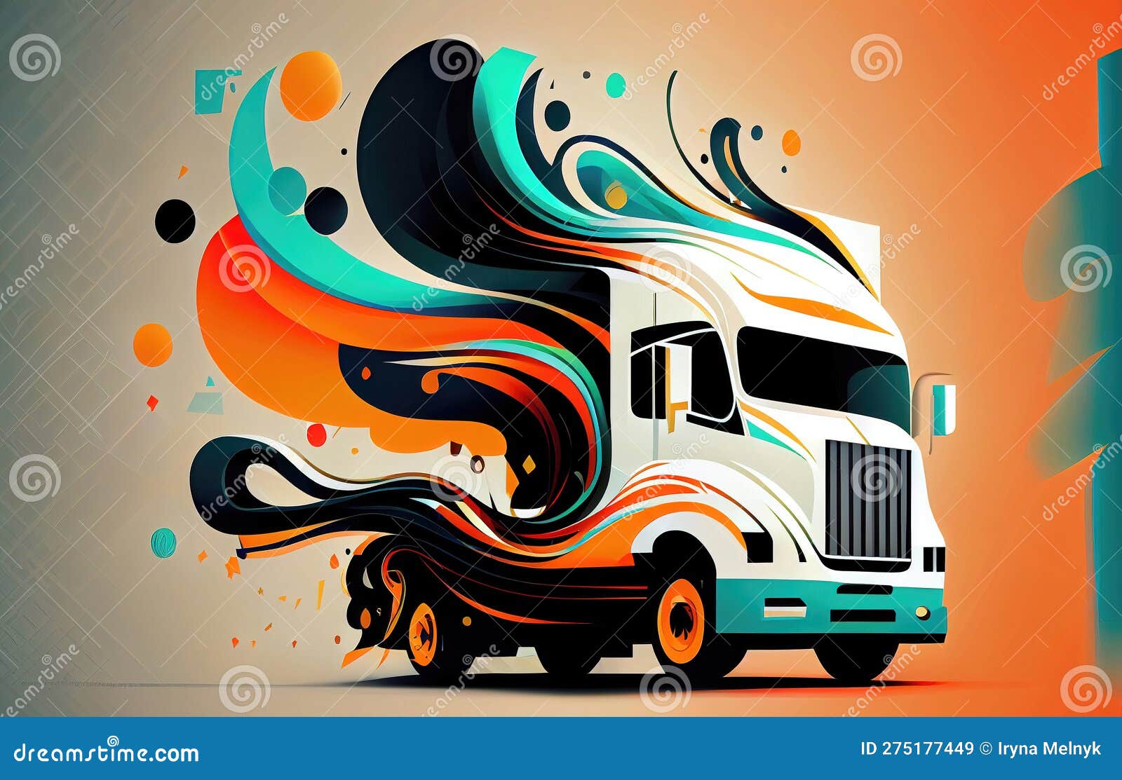 Truck Lorry Silhouette Logo Concept Vector Style Made with Generative ...