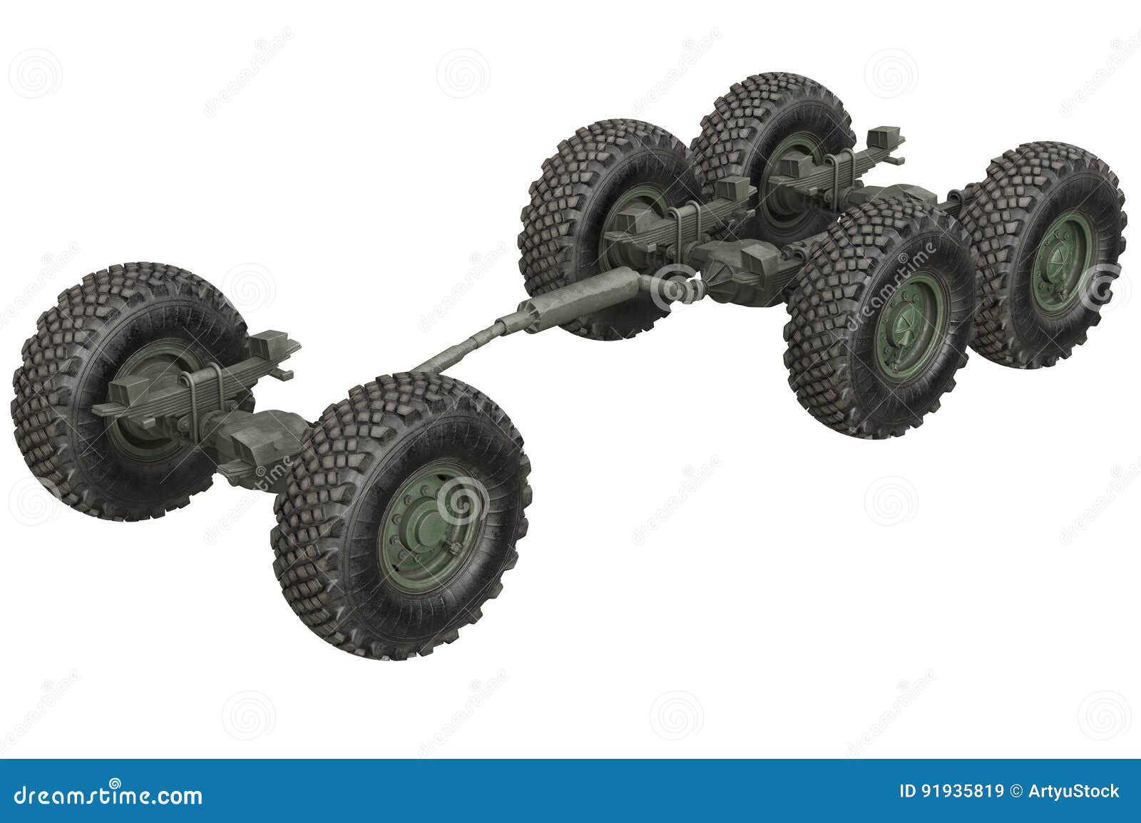 Truck Military Chassis Frame Stock Illustration - Illustration of heavy ...