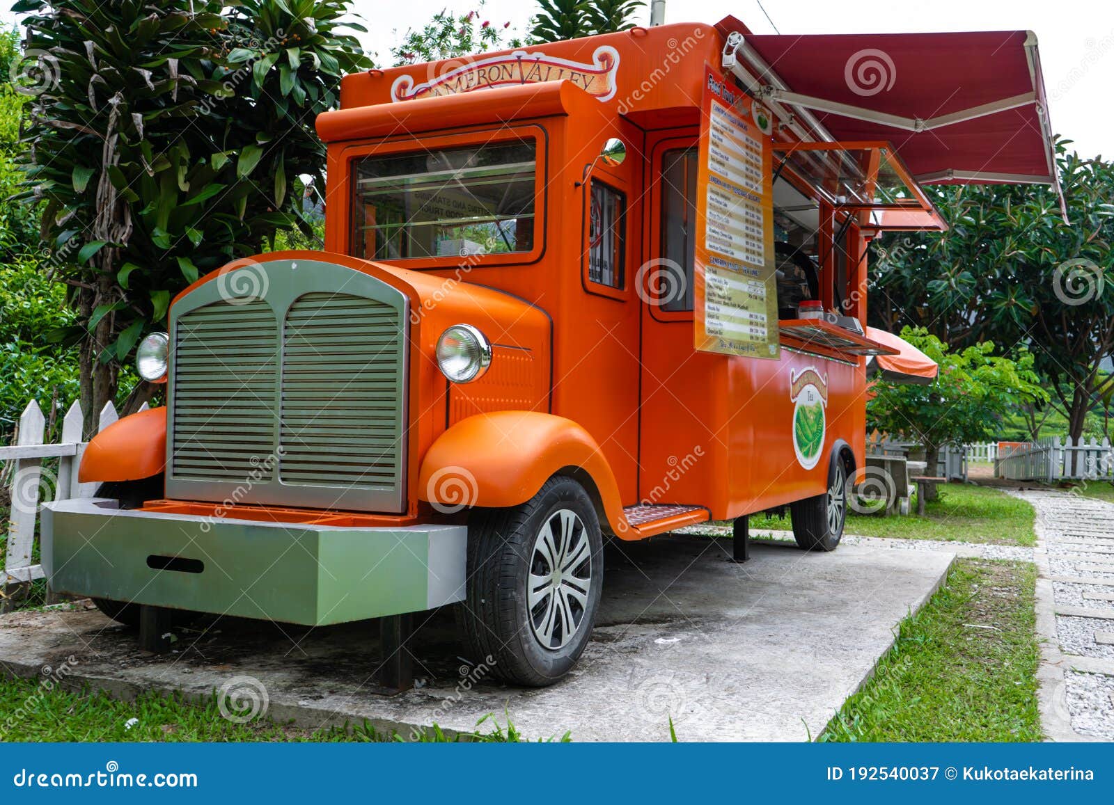 Truck Mobile Shop for Drinks. a Tea Shop on Wheels Editorial ...