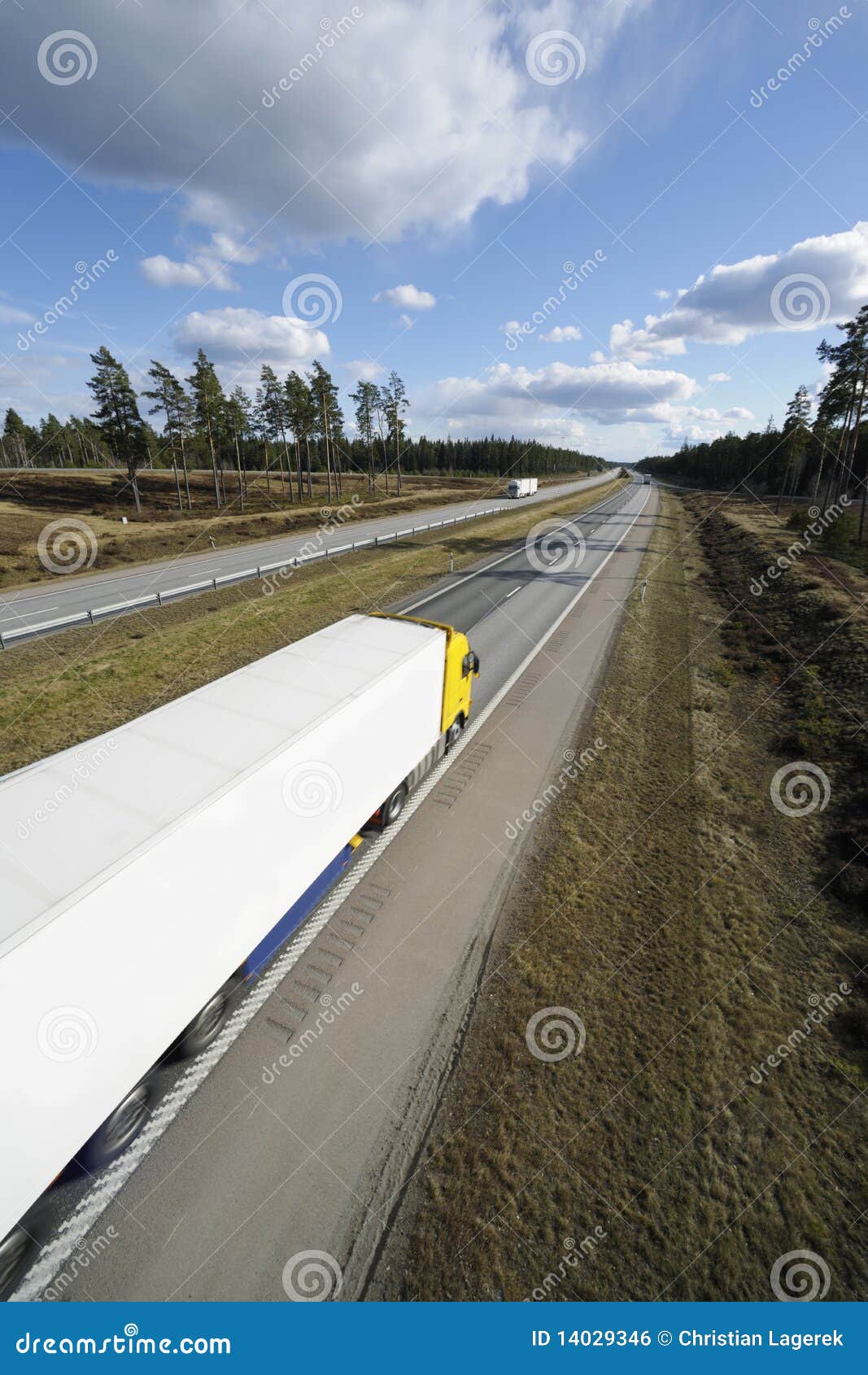 Truck in motion stock photo. Image of hauling, business - 14029346