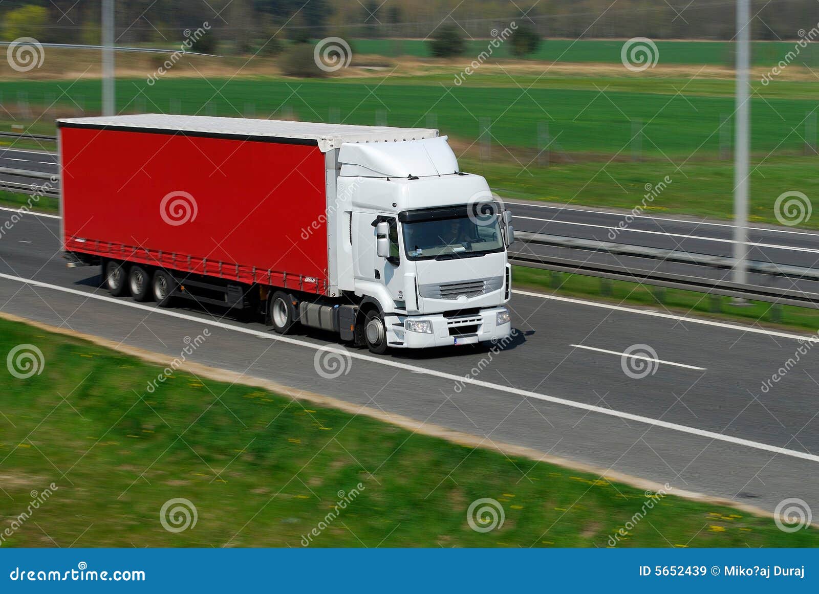 Truck in motion stock image. Image of transport, driver - 5652439