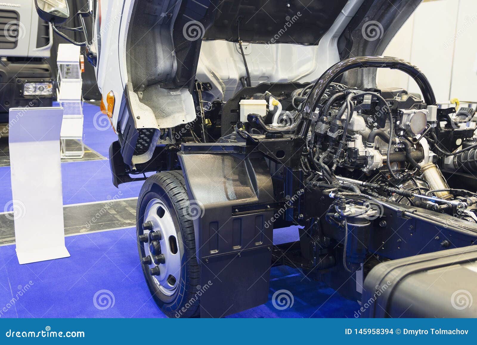 Truck with open cabin stock photo. Image of expedite - 145958394