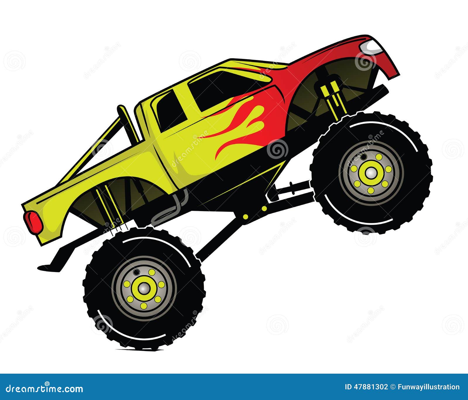 Baja Vehicle Without Outline Cartoon Vector | CartoonDealer.com #122724357