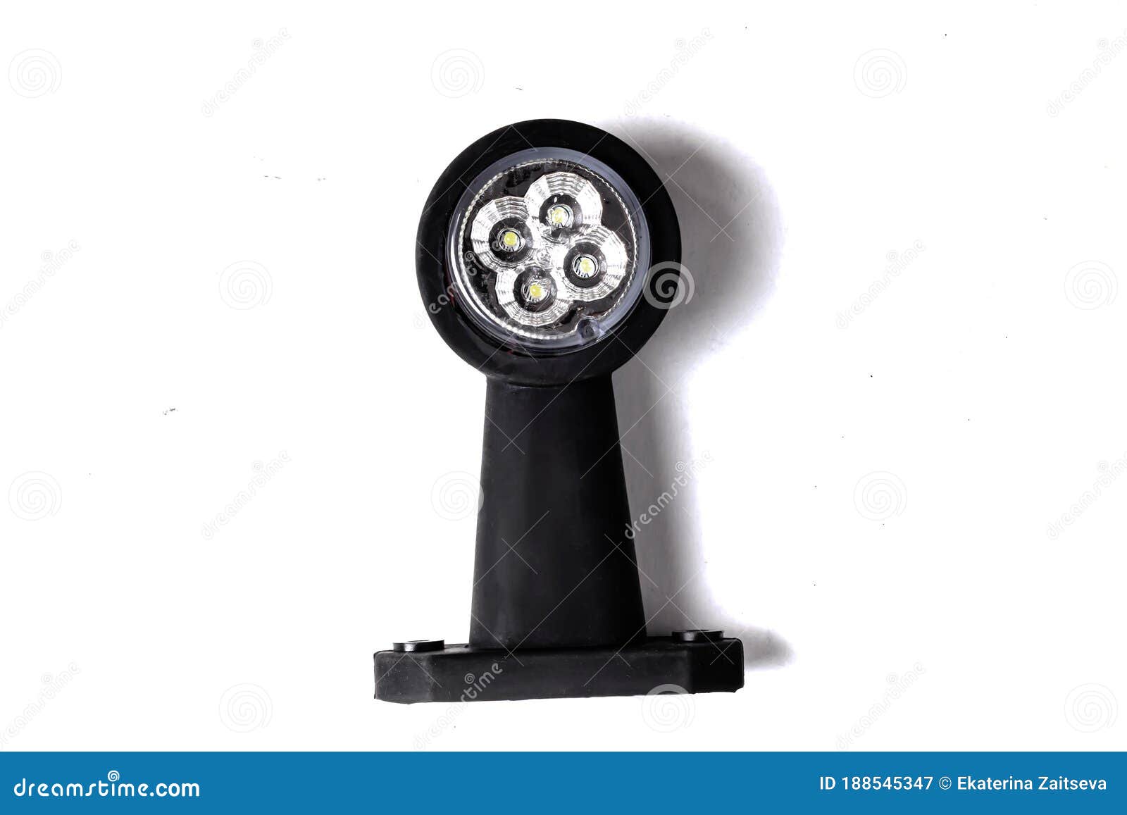 Truck Rear LED Side Light Isolated White Background Stock Image - Image ...
