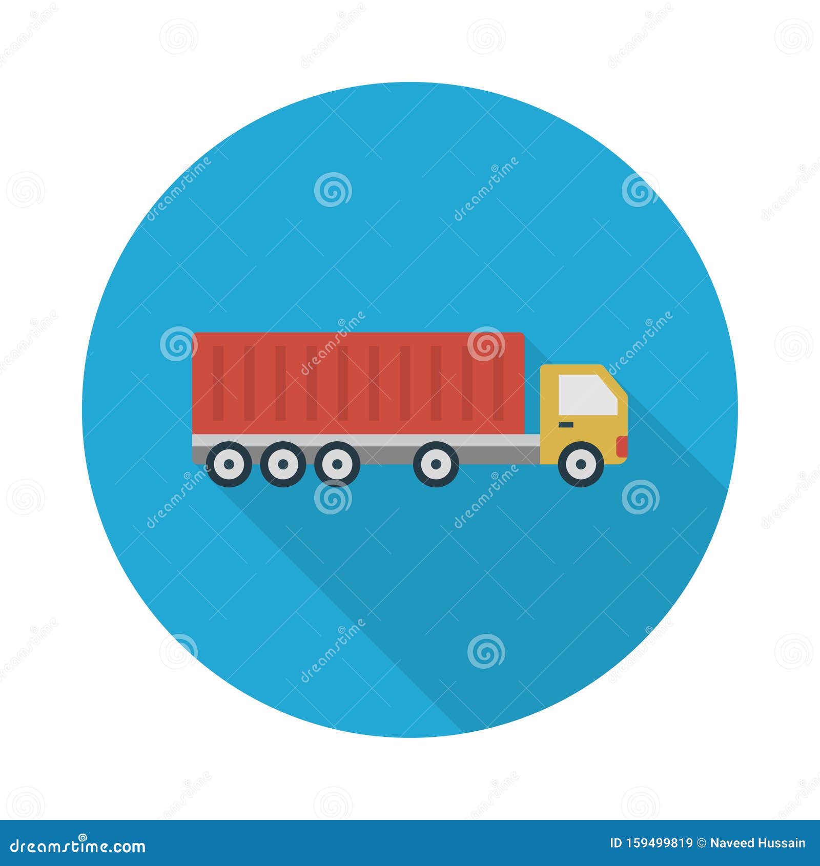 Truck Reception Vector Flat Icon Stock Vector - Illustration of ...