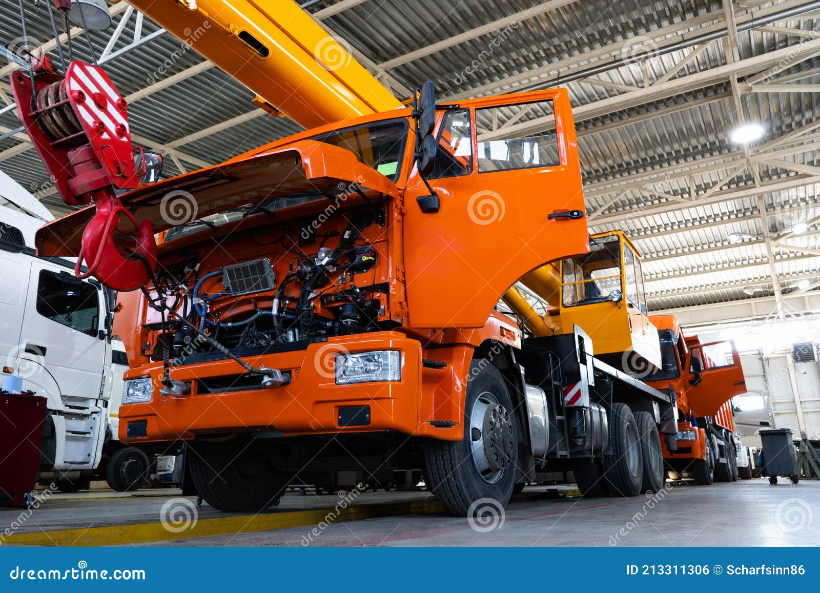 Truck repair service stock photo. Image of technician - 213311306