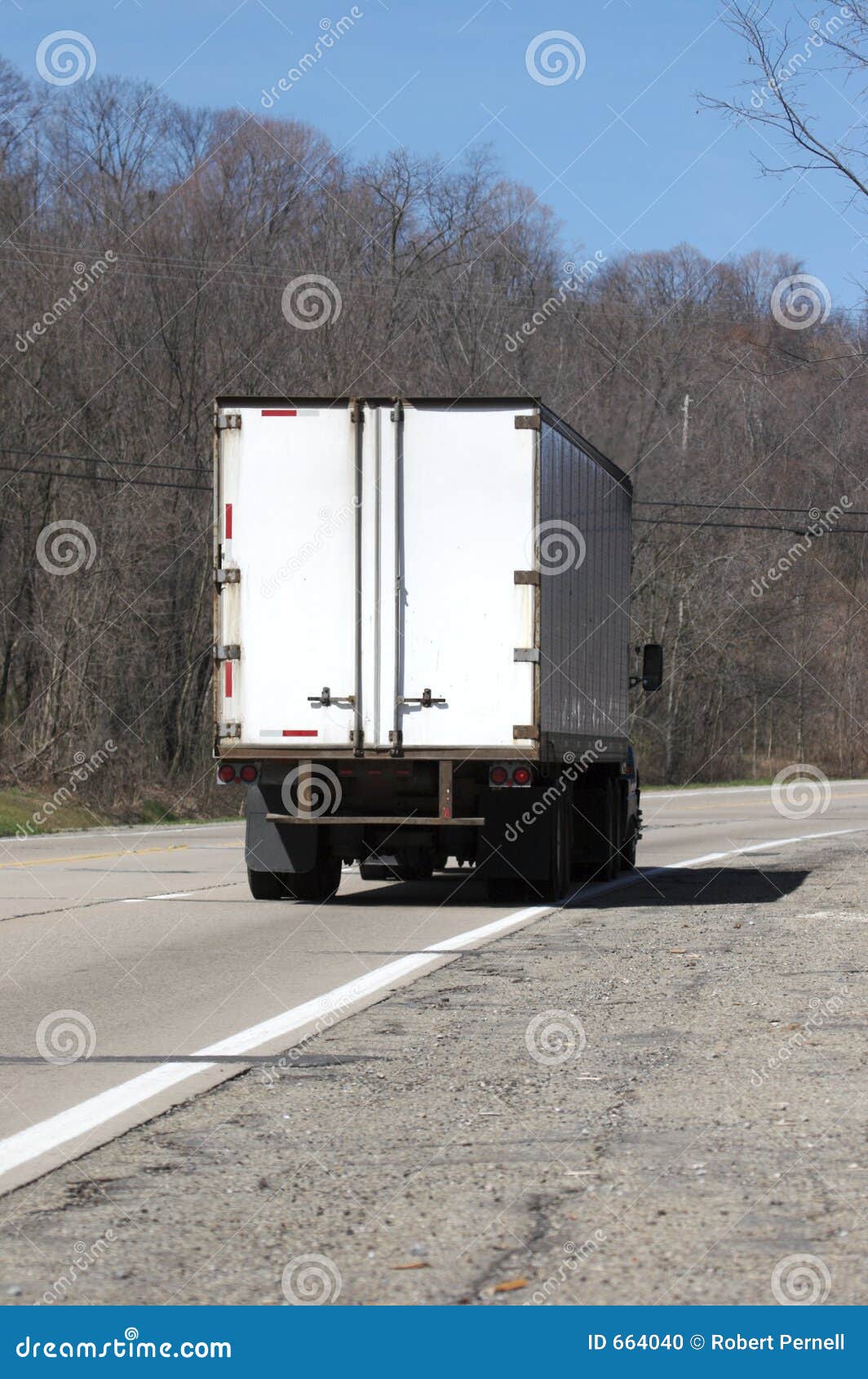 Truck on Road stock photo. Image of fans, blank, deliver - 664040