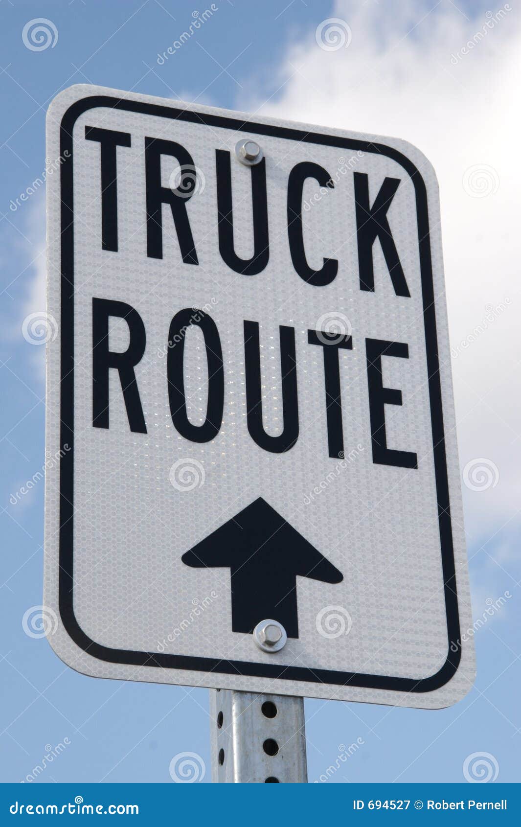 Truck Route stock image. Image of prohibition, restrict - 694527