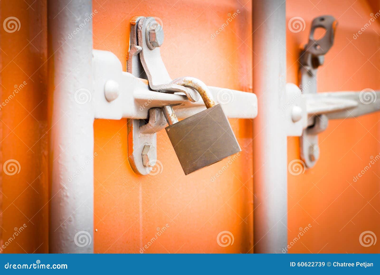Truck S Back Door Locked with Key Stock Image - Image of transport ...