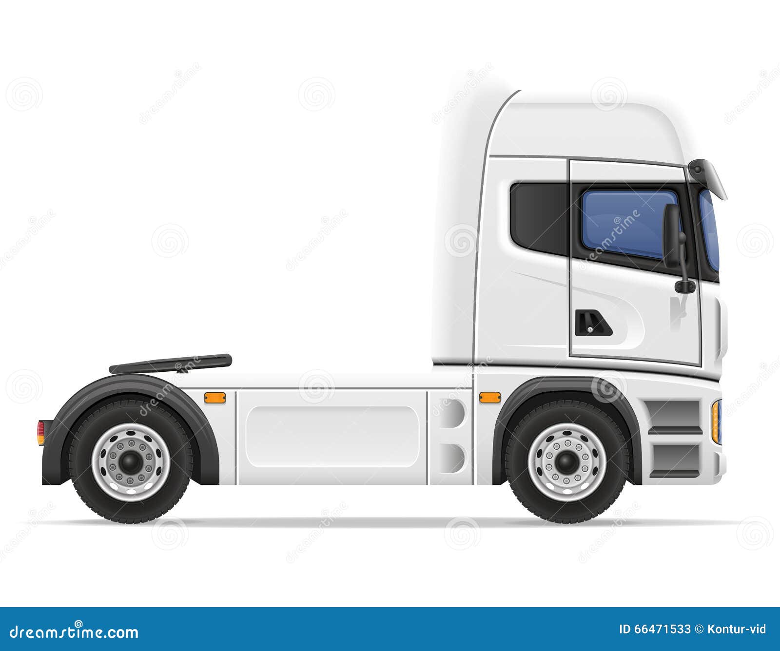 RV Trailer Vector Vector Mockup View From Side, Front, Back ...