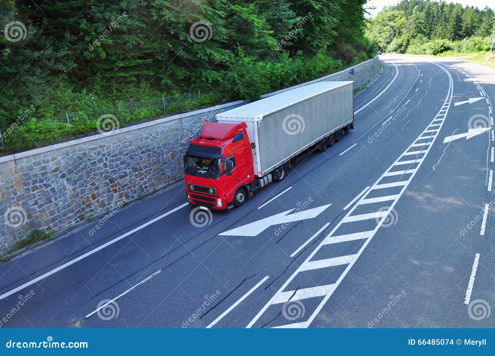 Truck shipment stock photo. Image of camion, business - 66485074