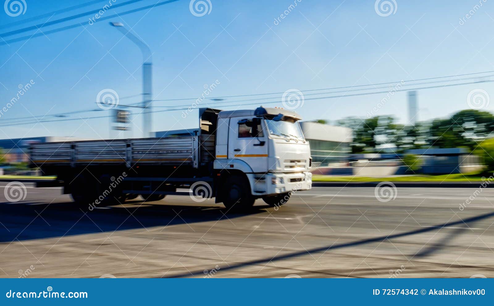 Truck on speed stock photo. Image of america, shipping - 72574342