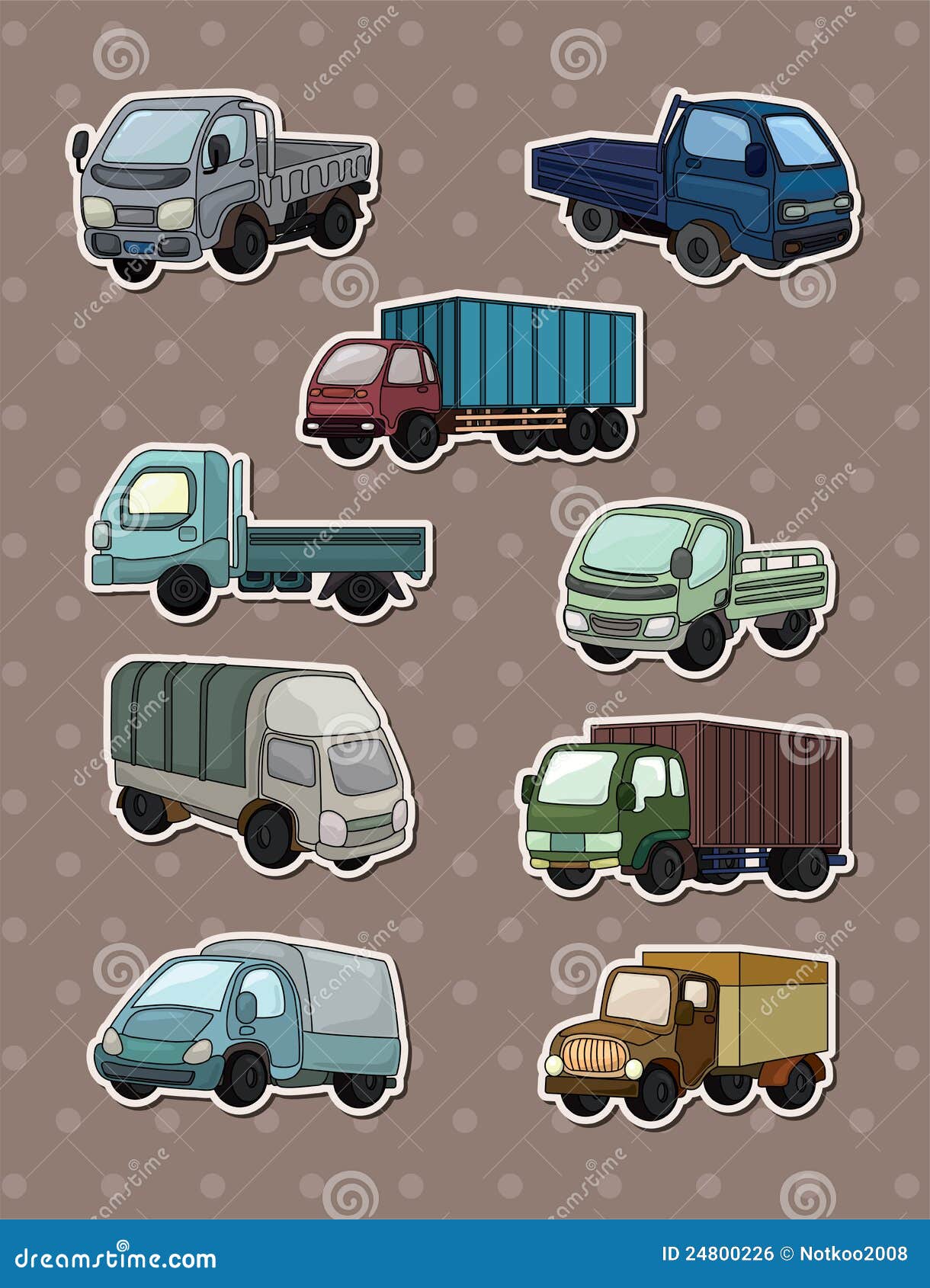 Truck stickers stock vector. Illustration of forklift - 24800226