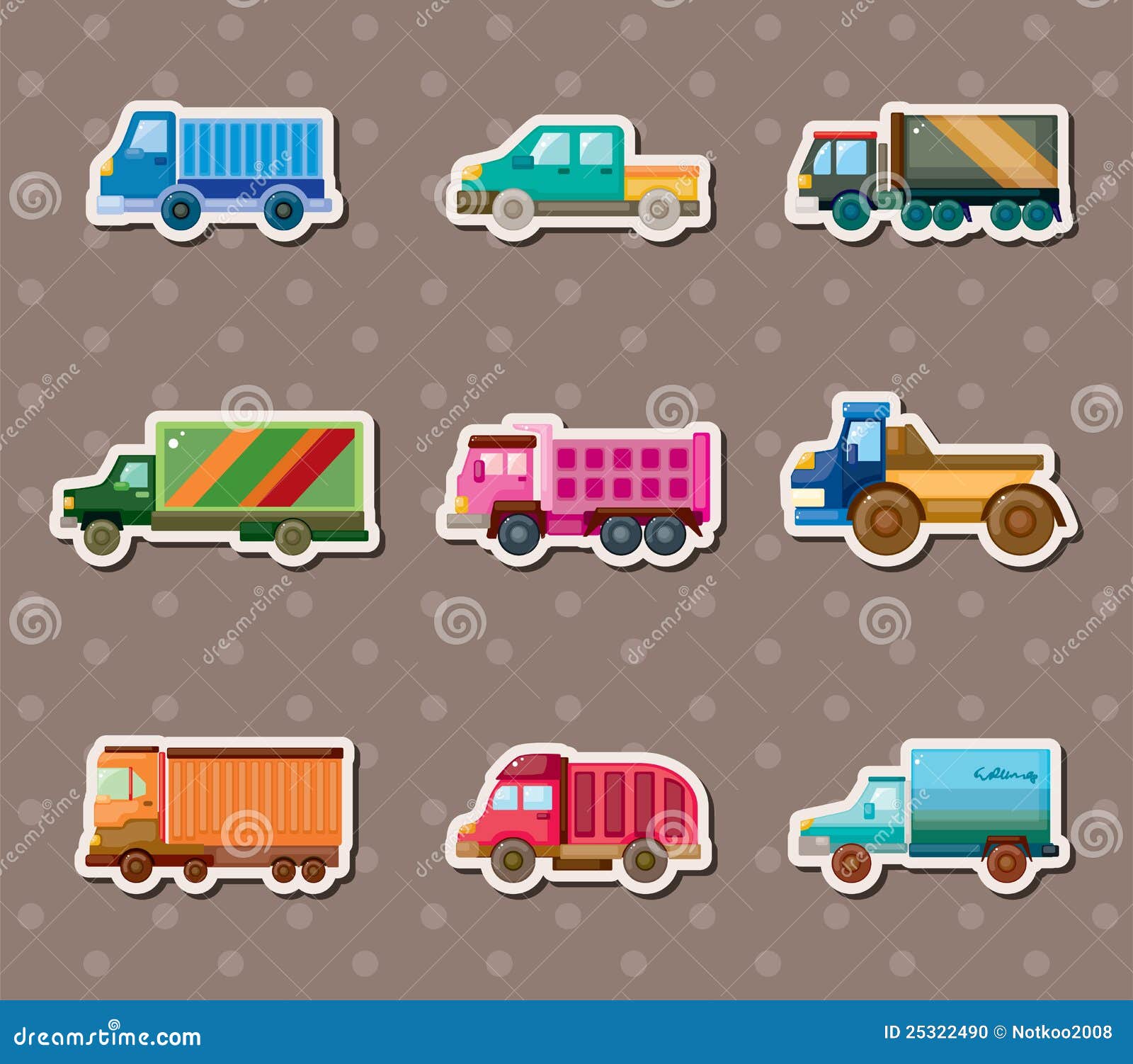 Truck stickers stock vector. Illustration of engineering - 25322490