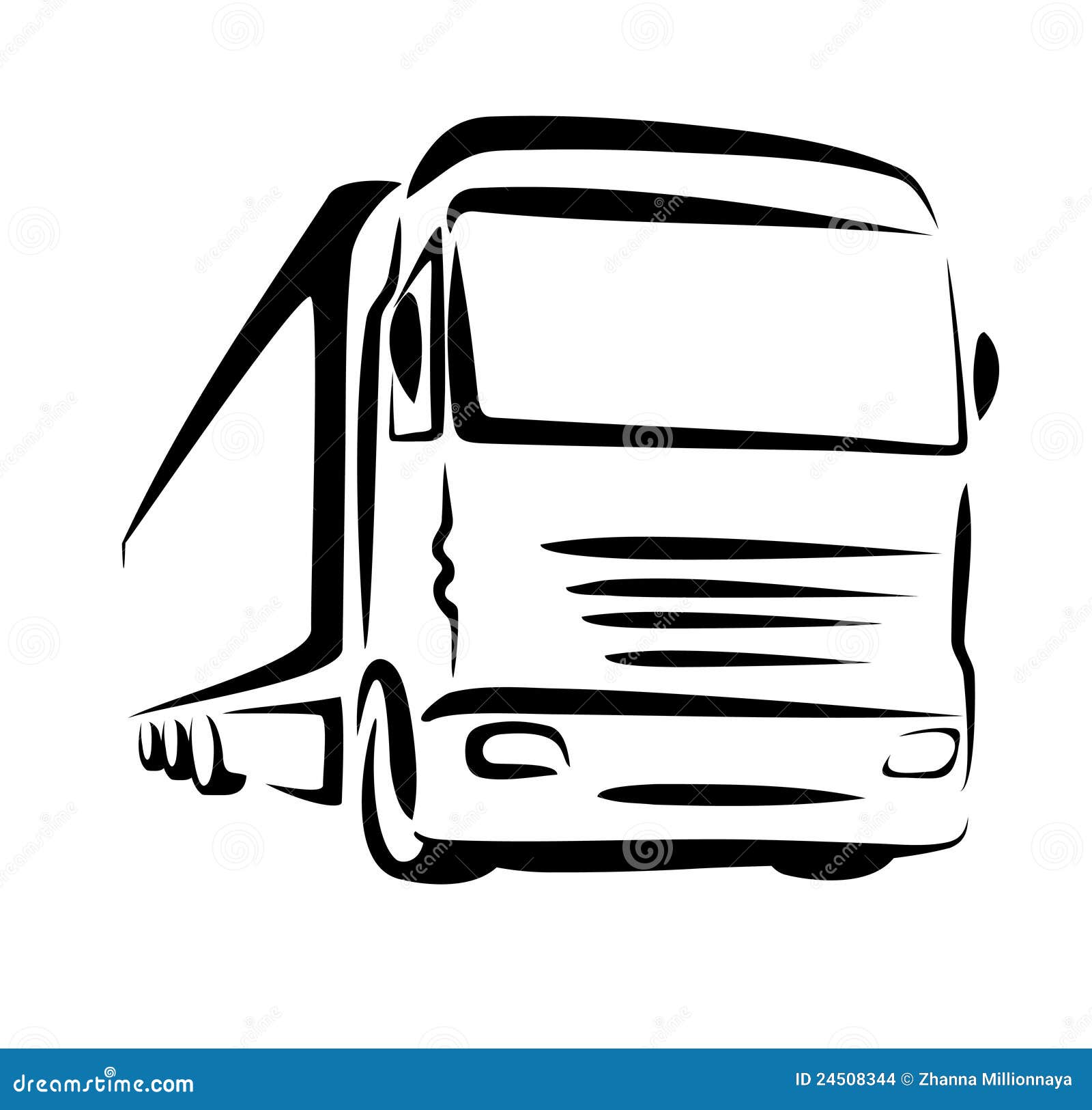 Truck symbol stock vector. Illustration of perspective - 24508344