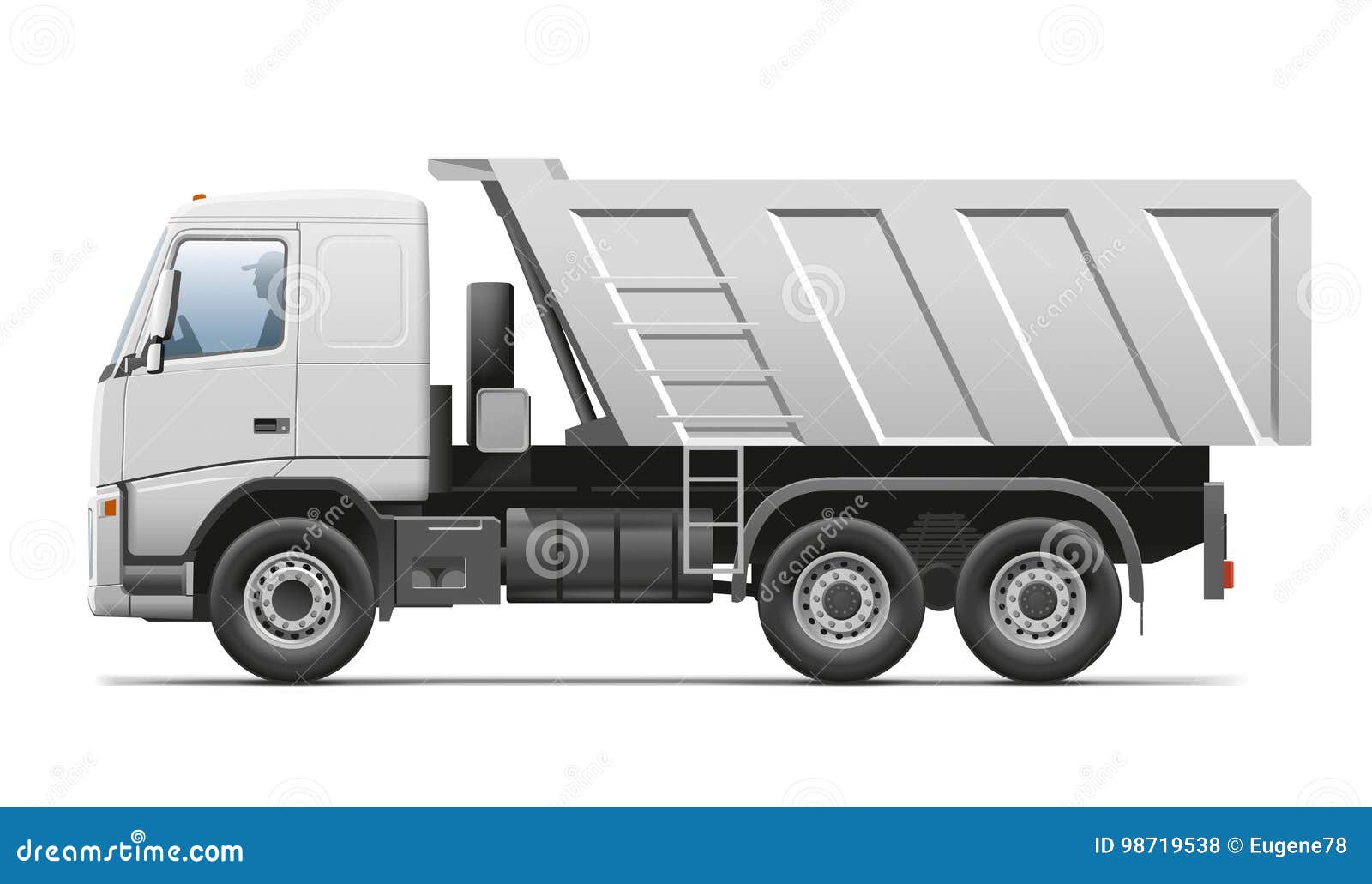 Truck. Tipper stock vector. Illustration of transit, vehicle - 98719538