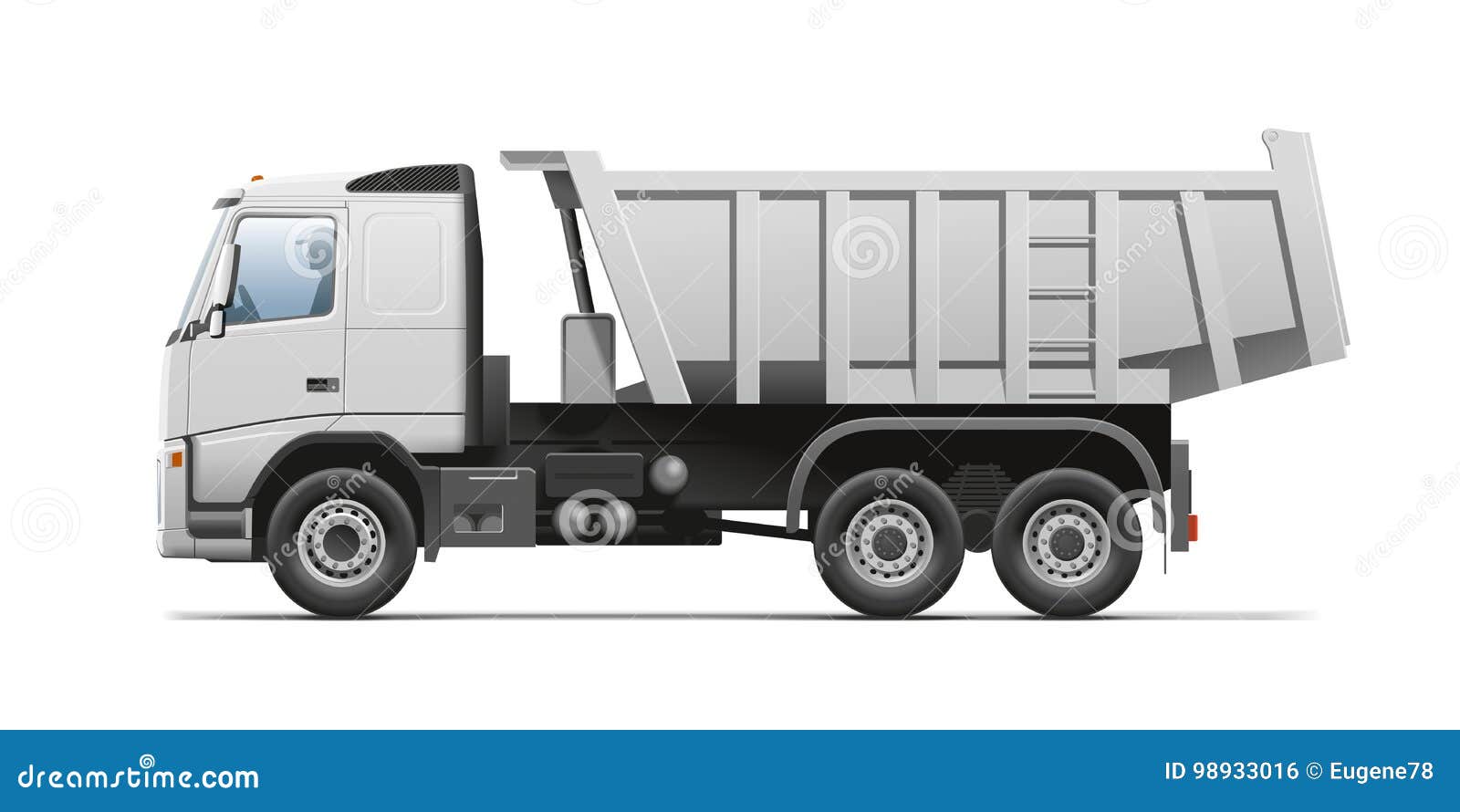 Truck. Tipper stock vector. Illustration of tipper, truck - 98933016