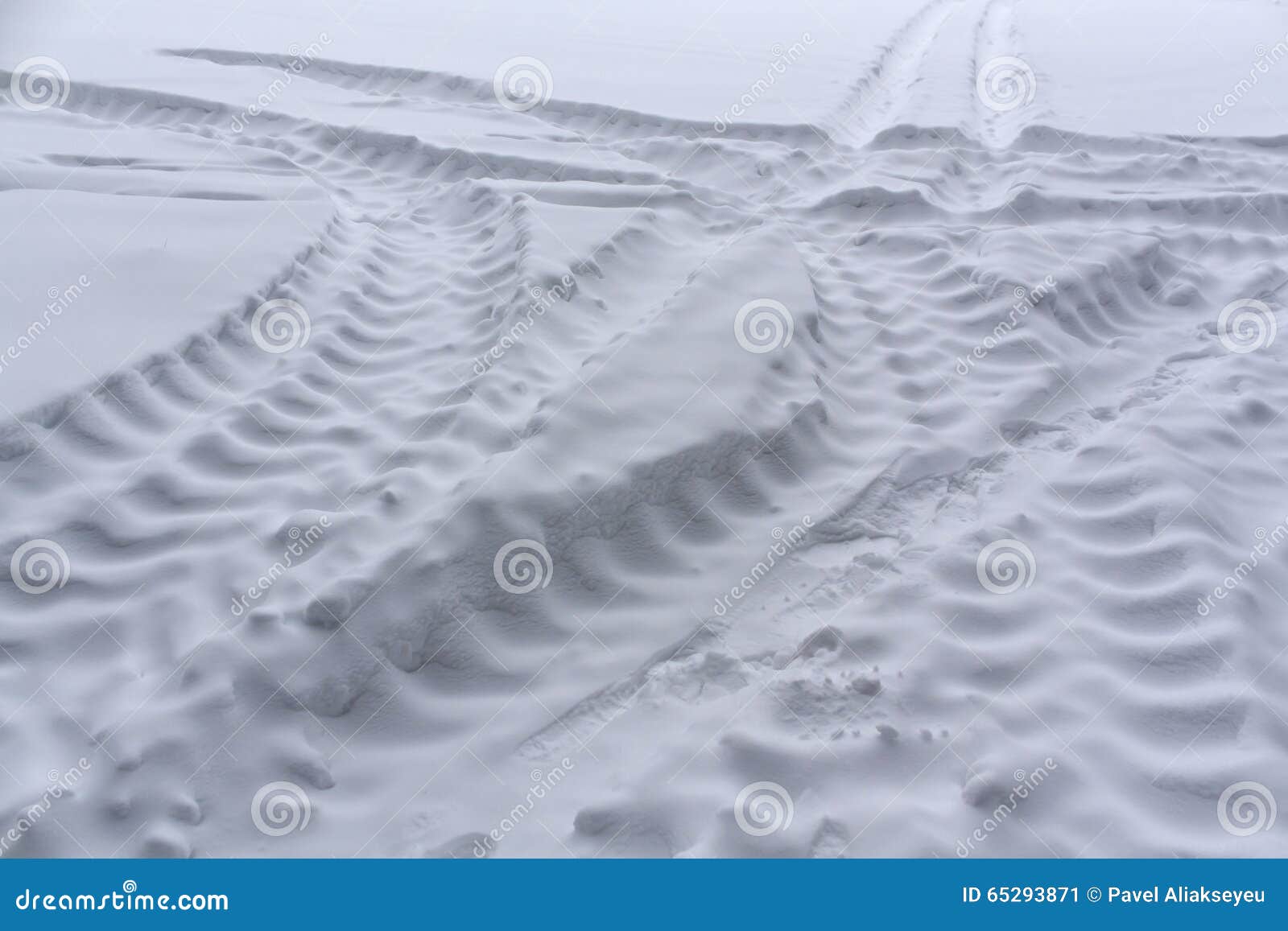Truck tire tracks on snow. stock image. Image of abstract - 65293871