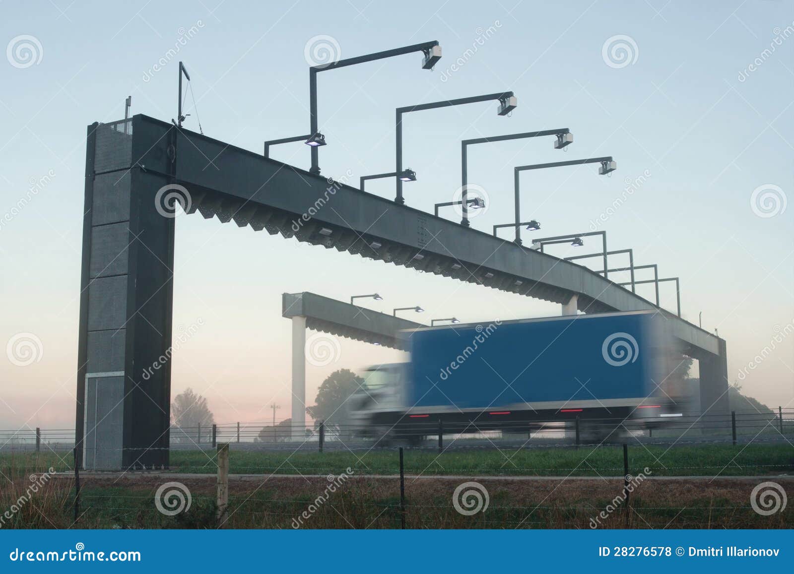 Truck At Toll Gate Royalty-Free Stock Photography | CartoonDealer.com ...